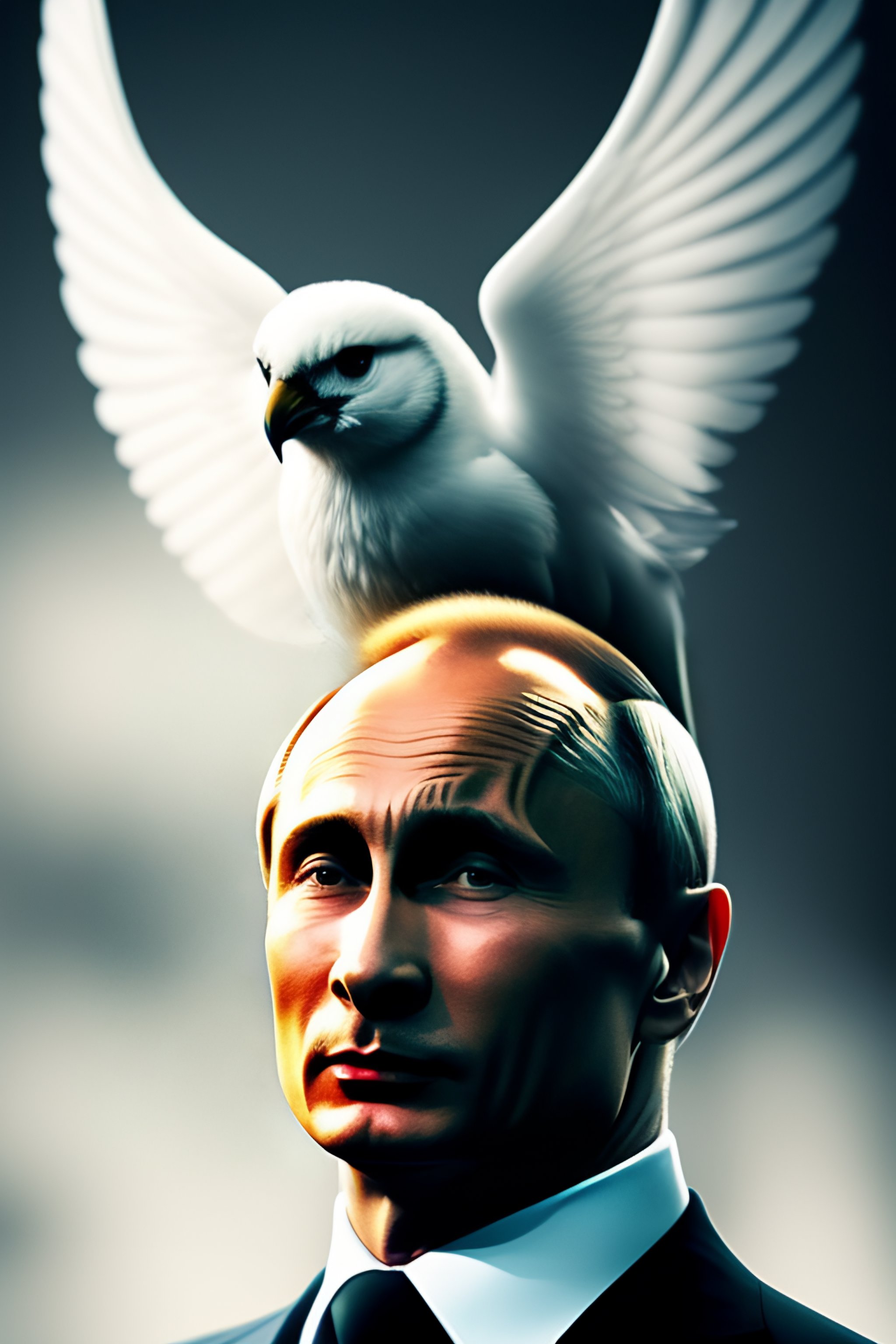 Lexica - Vladimir putin with white wings