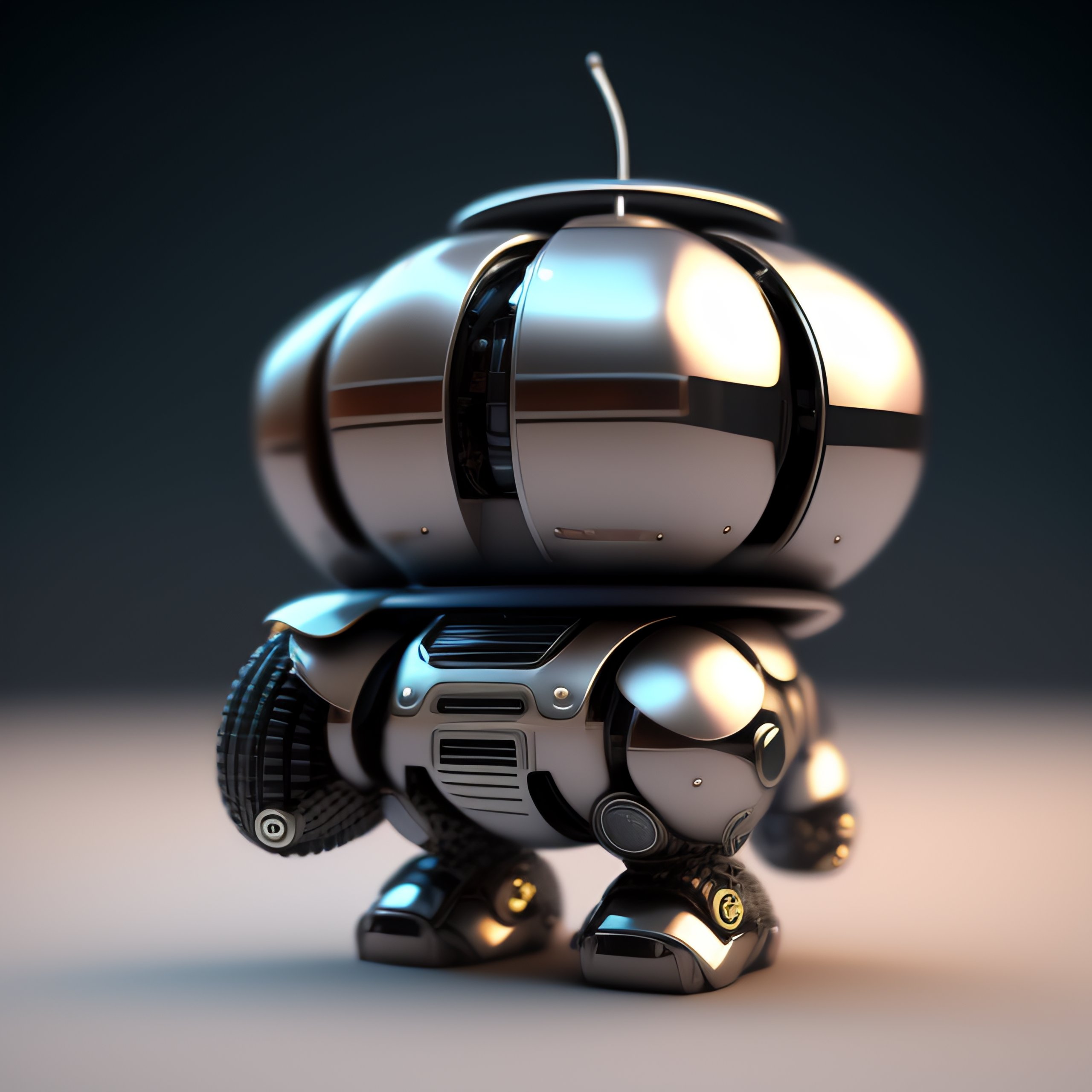 Lexica - Cute 3d render of toy art robocop
