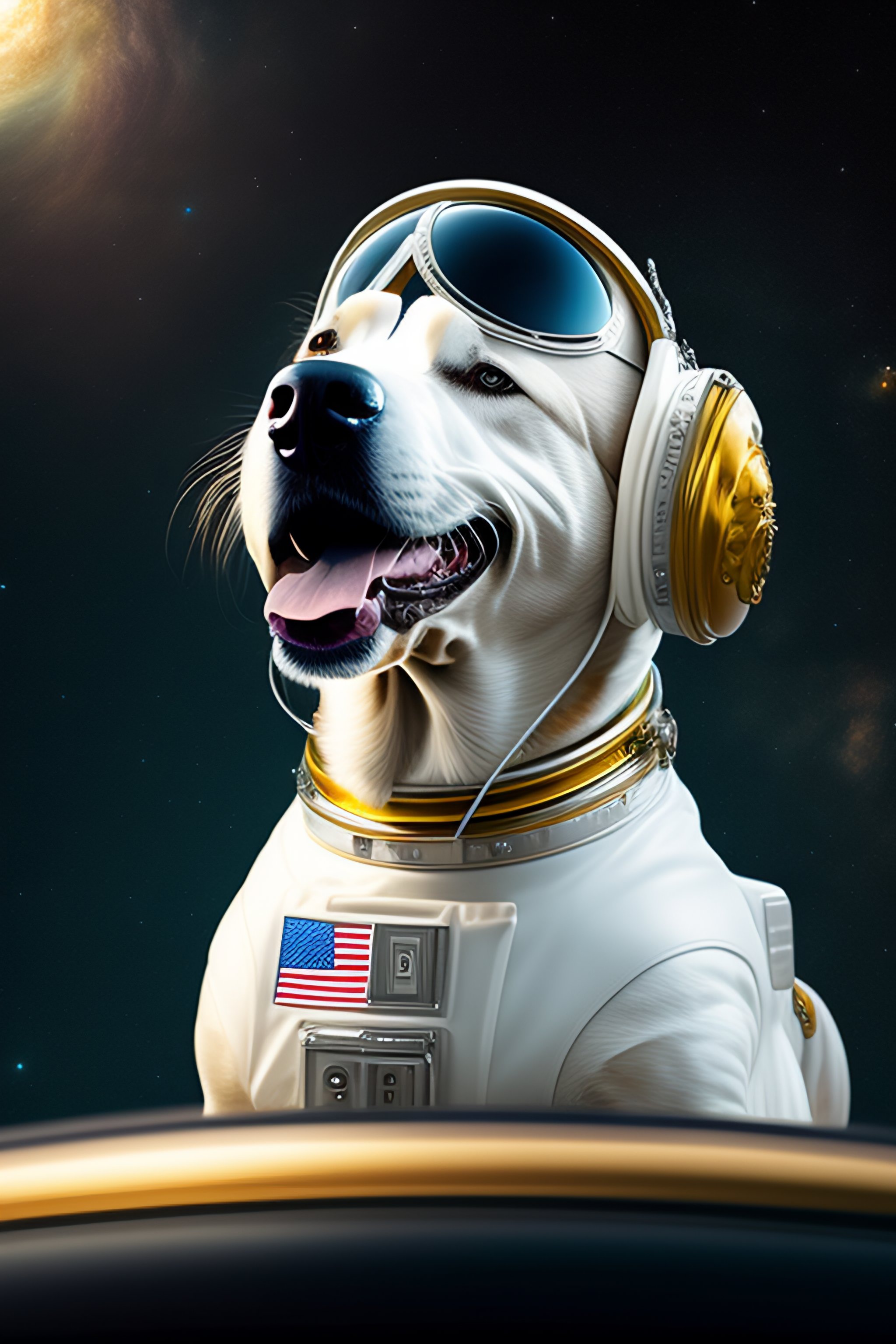 Lexica - Humanoid dog astronaut, the movie, garbage of the galaxy