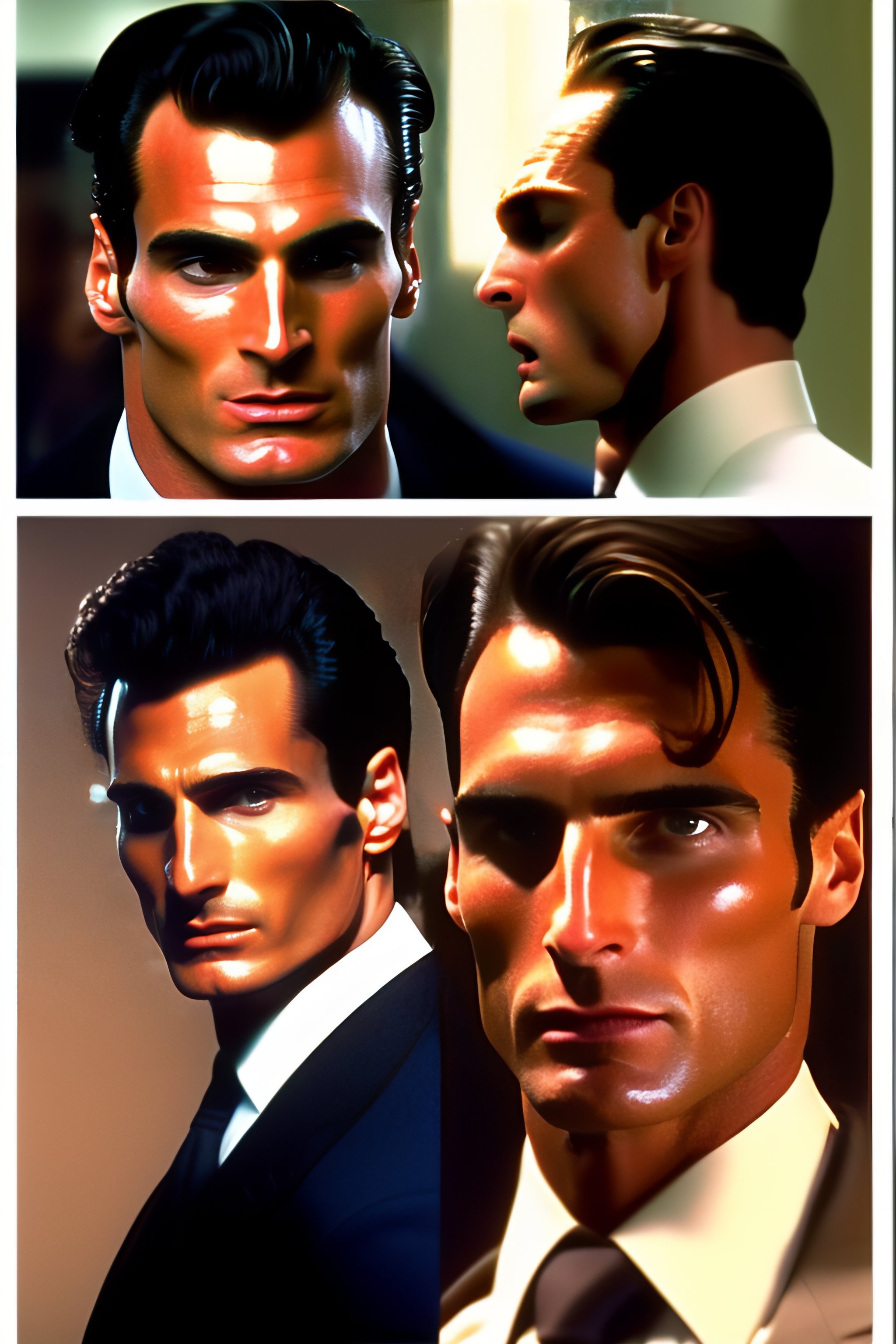 Lexica - Gigachad fighting Patrick Bateman, epic battle