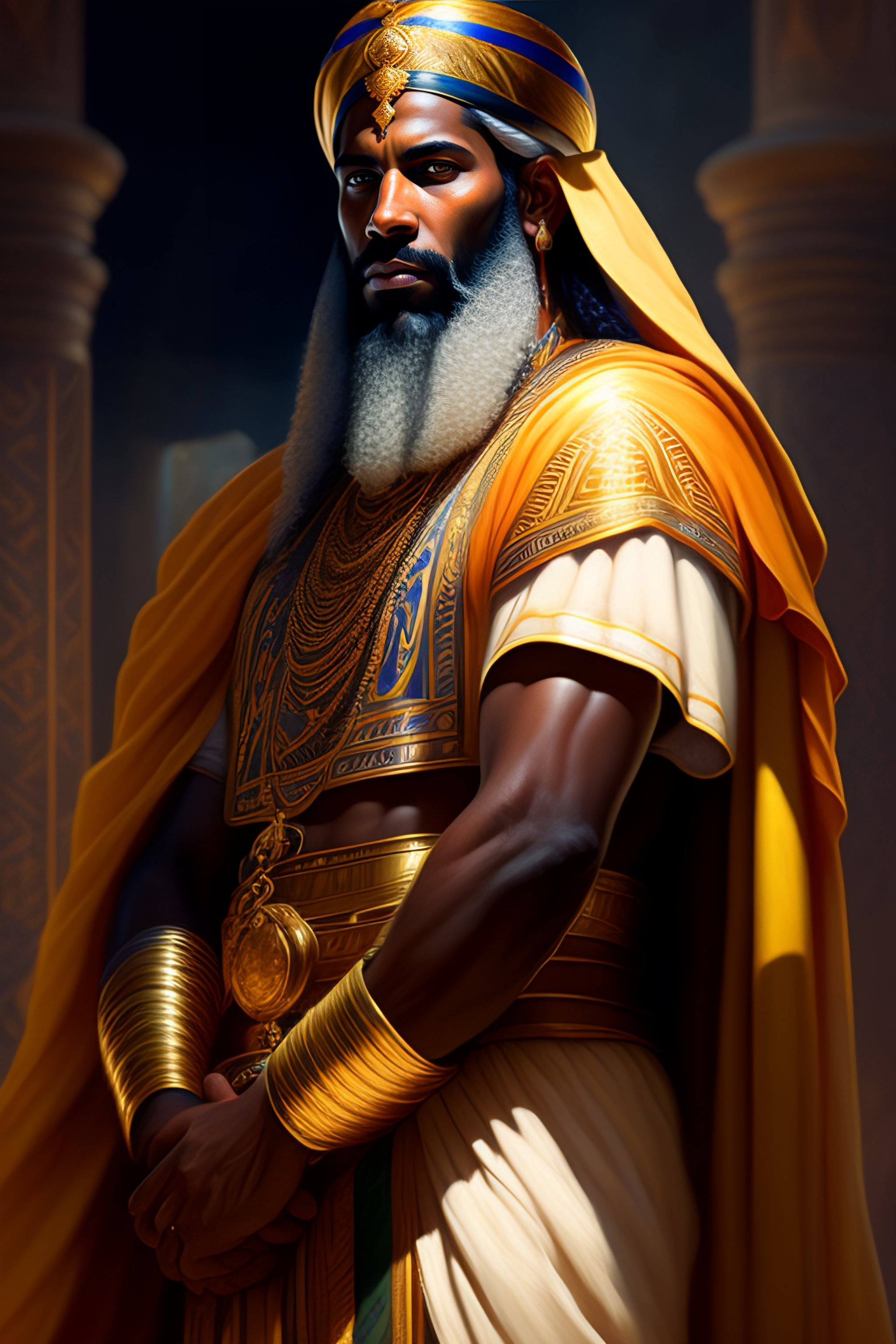 Lexica - Portrait of biblical Joseph of Egypt, intricate, highly ...