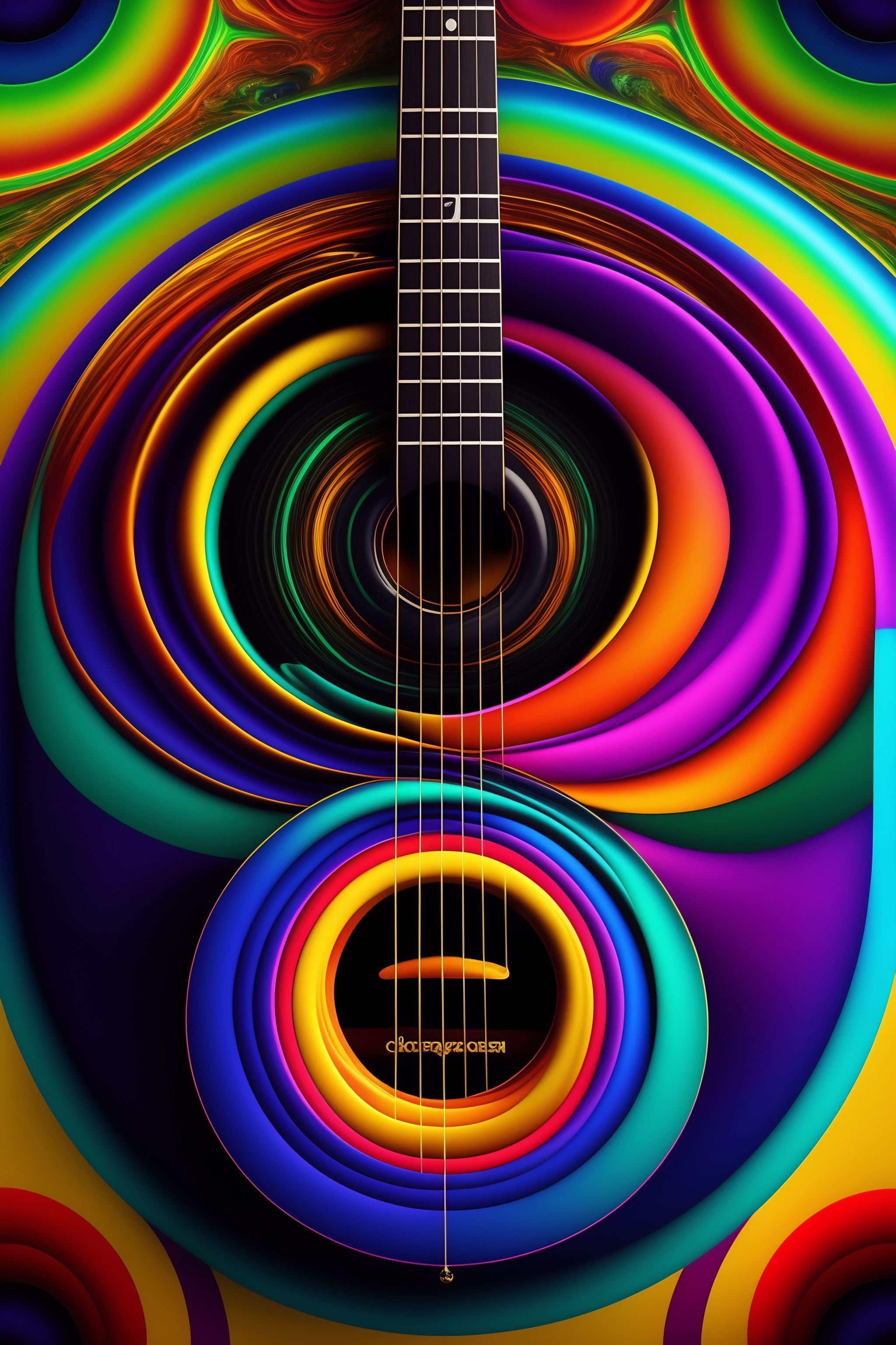 Psychedelic Music Notes