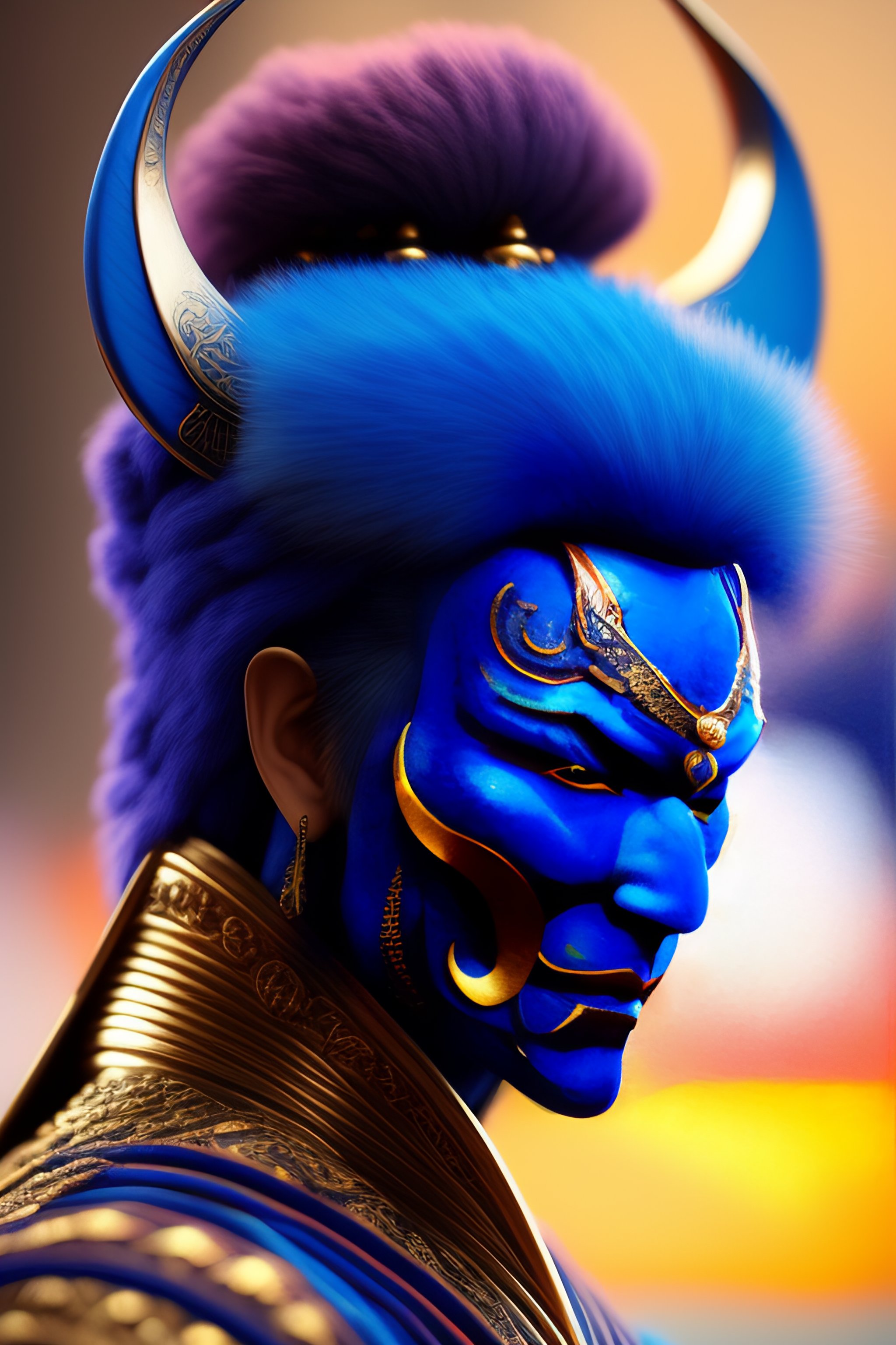 Lexica - Japanese blue demon human