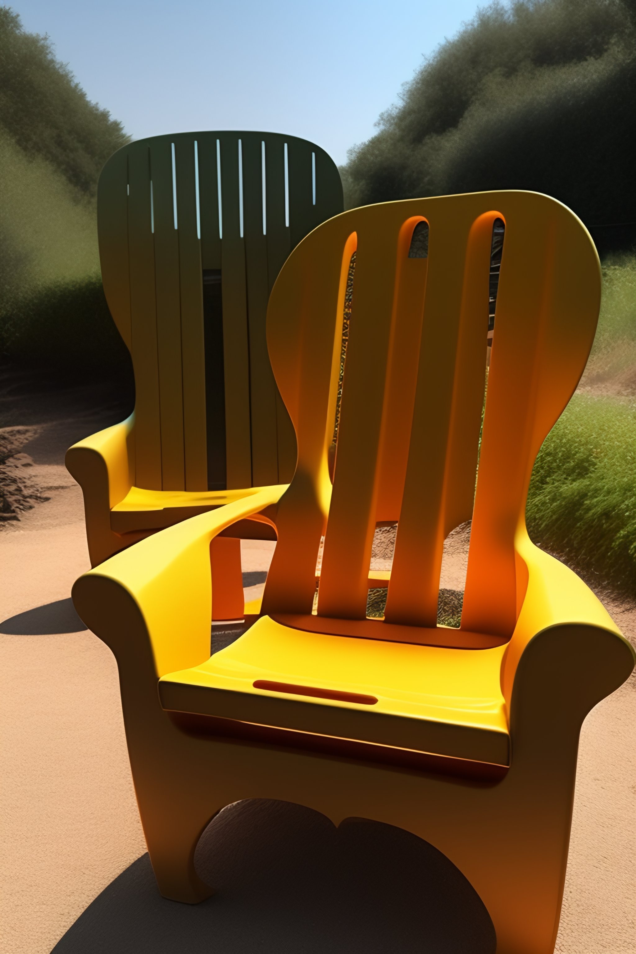 Lexica - Human hand made of chairs