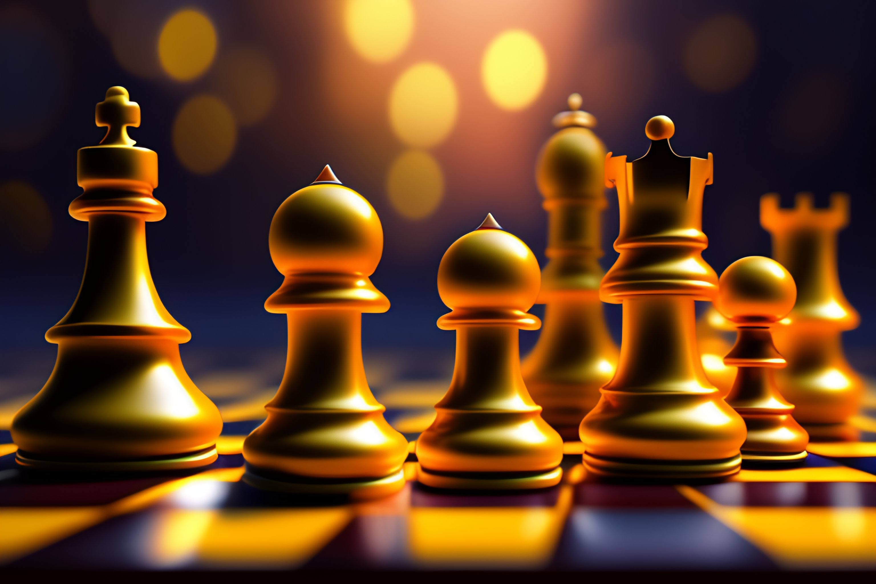 Lexica - A chess board with a chess timer and a beautiful yellow cat ...