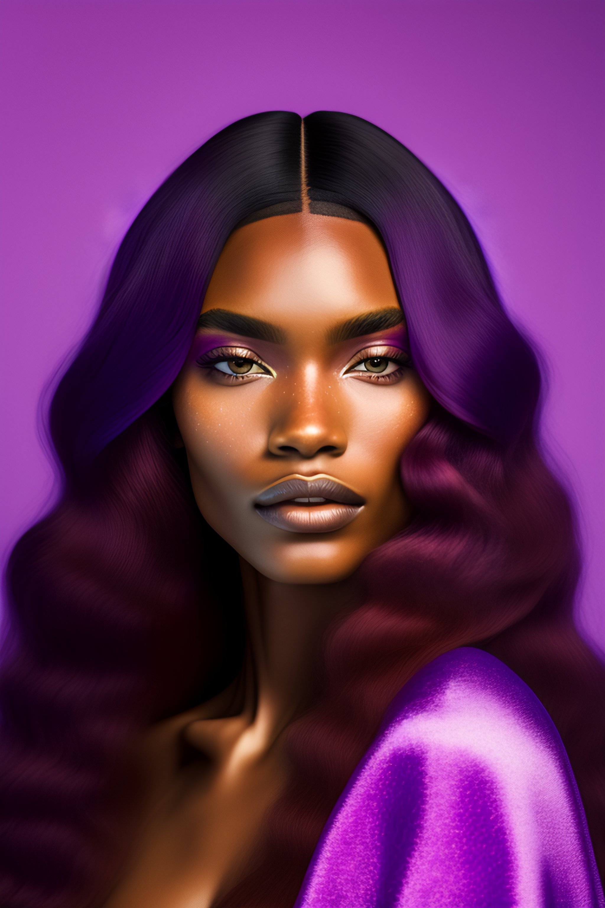 Lexica - A photo close-up of a beautiful long haired woman with light ...