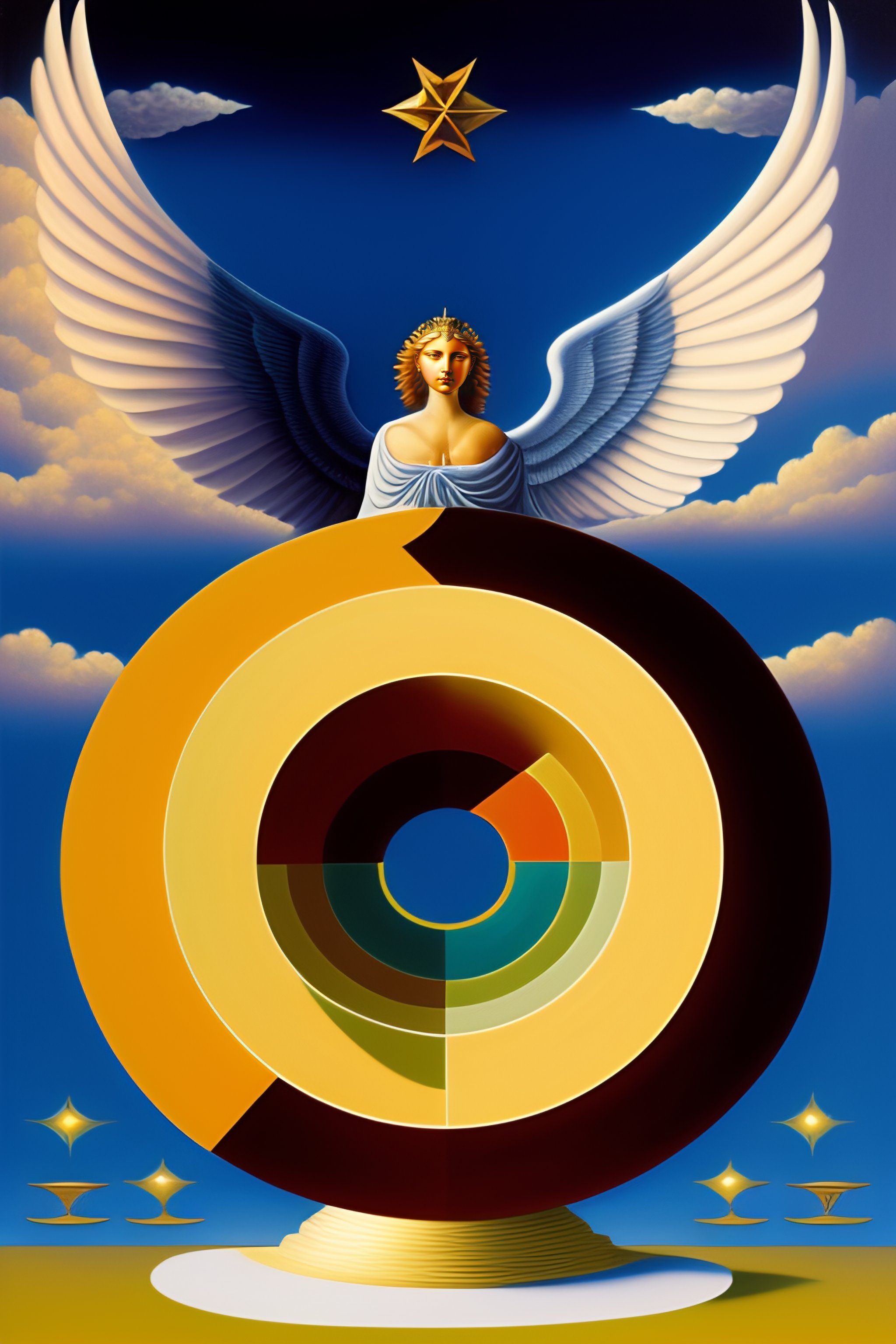 Lexica - In the corners of the Wheel of Fortune card are four winged ...