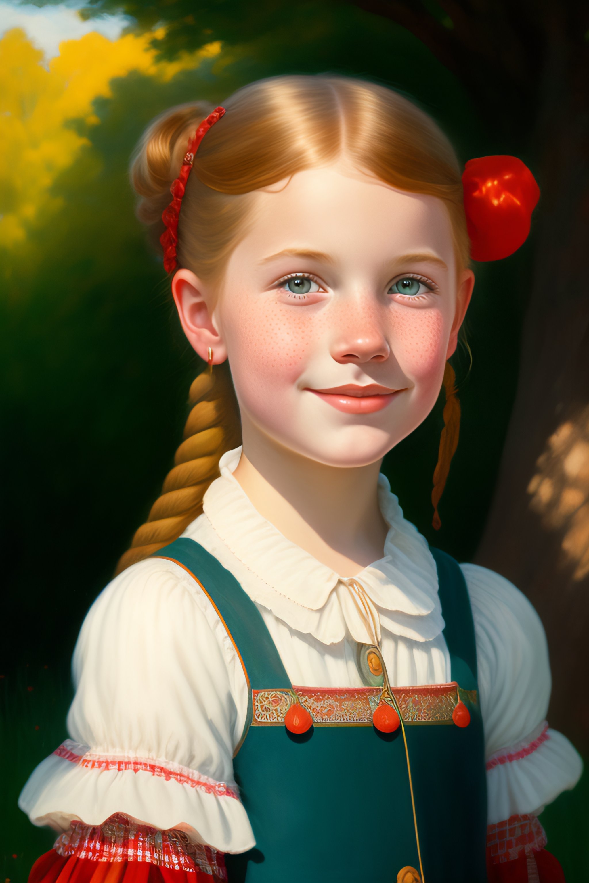 Lexica - Portrait Pippi Longstocking at Villa Villekula. Detailed face ...