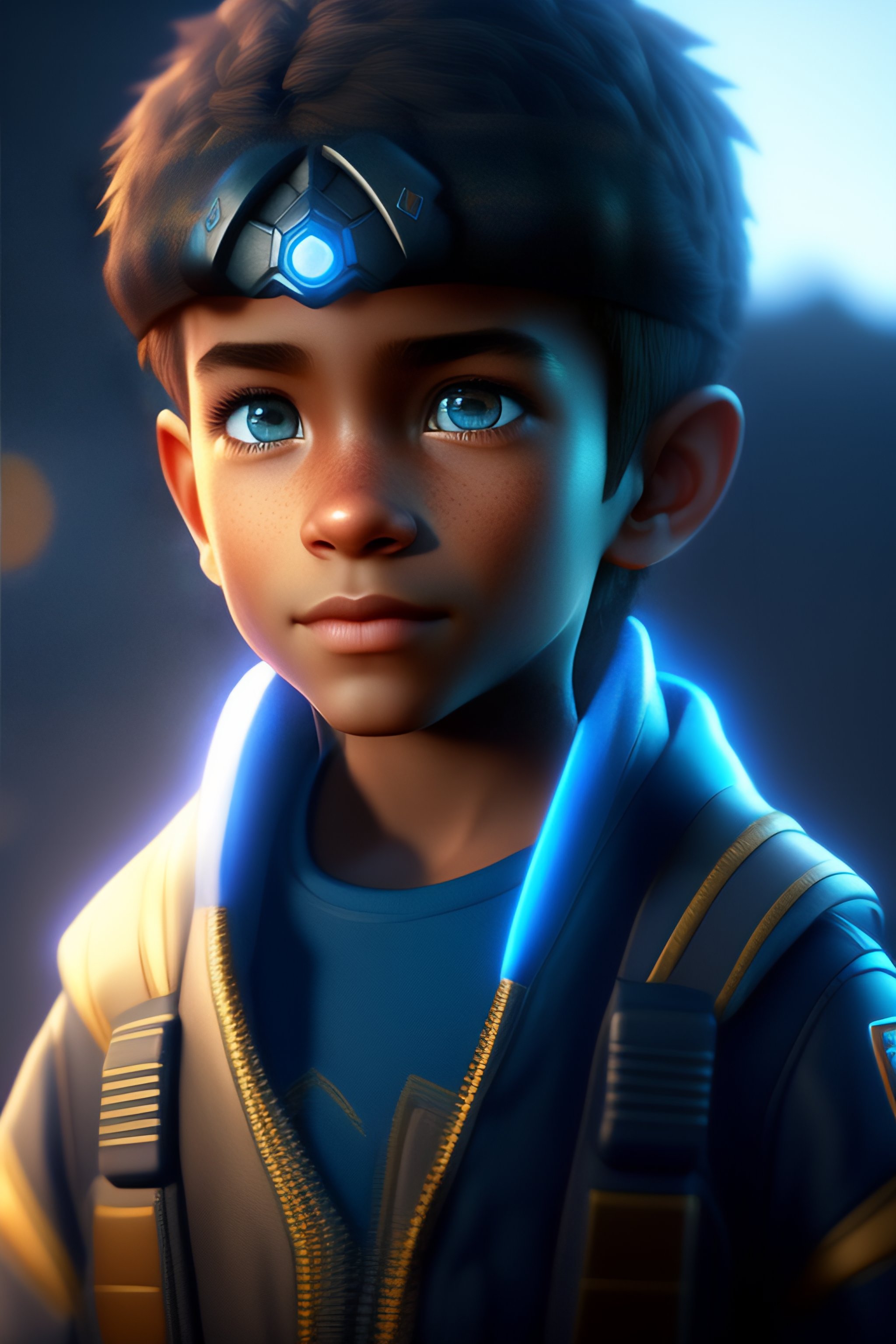 Lexica - Jake Sully boy, cute big circular reflective eyes, Pixar ...