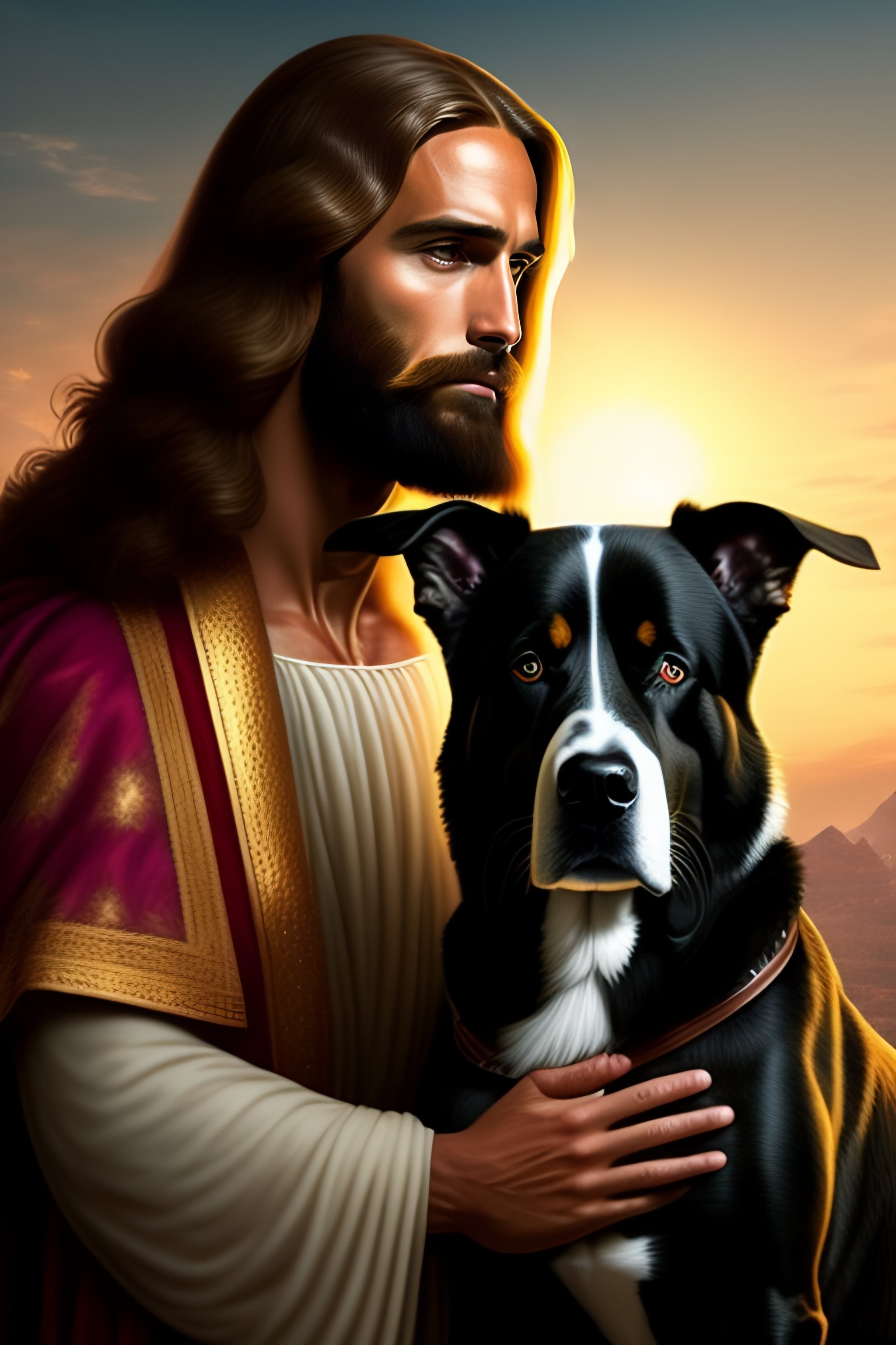 Lexica - Jesus with dangerous dog