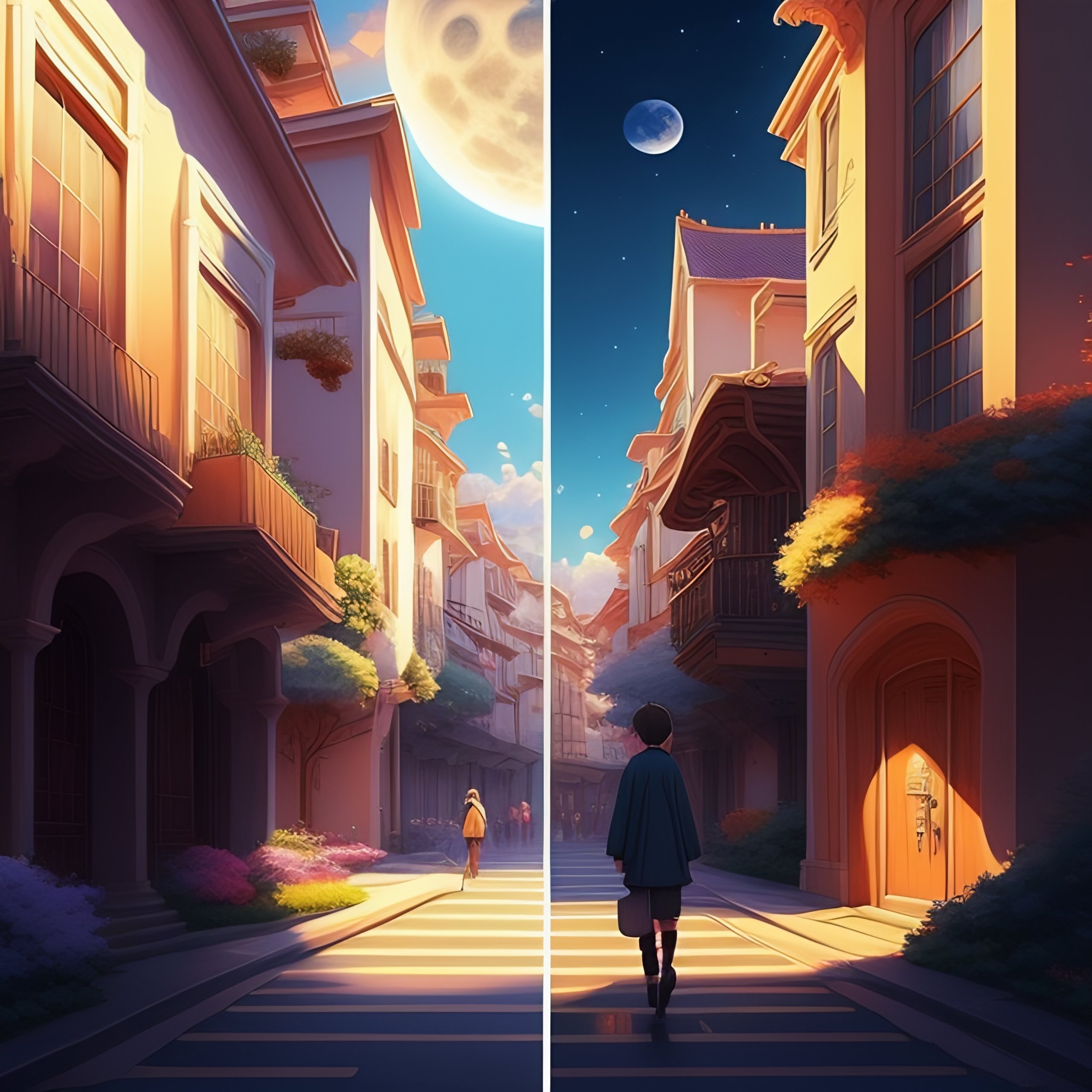 Lexica - 3 d sidewalk by studio ghibli studio key hideaki anno ...