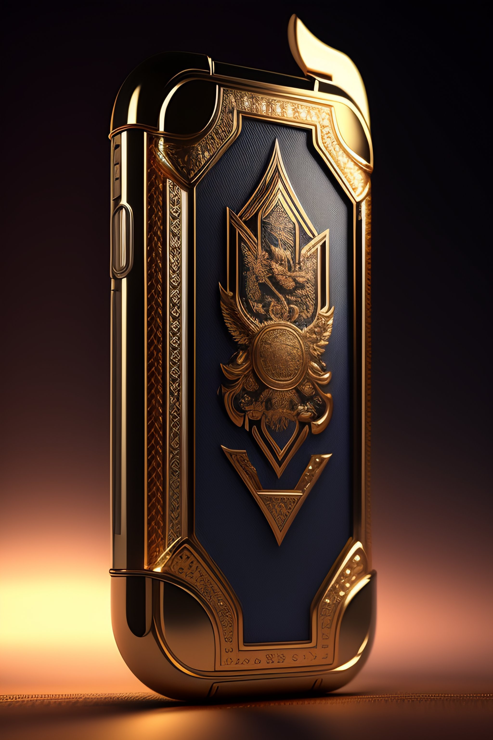 Lexica - A mobile phone with a armor pattern of a Chinese general ...