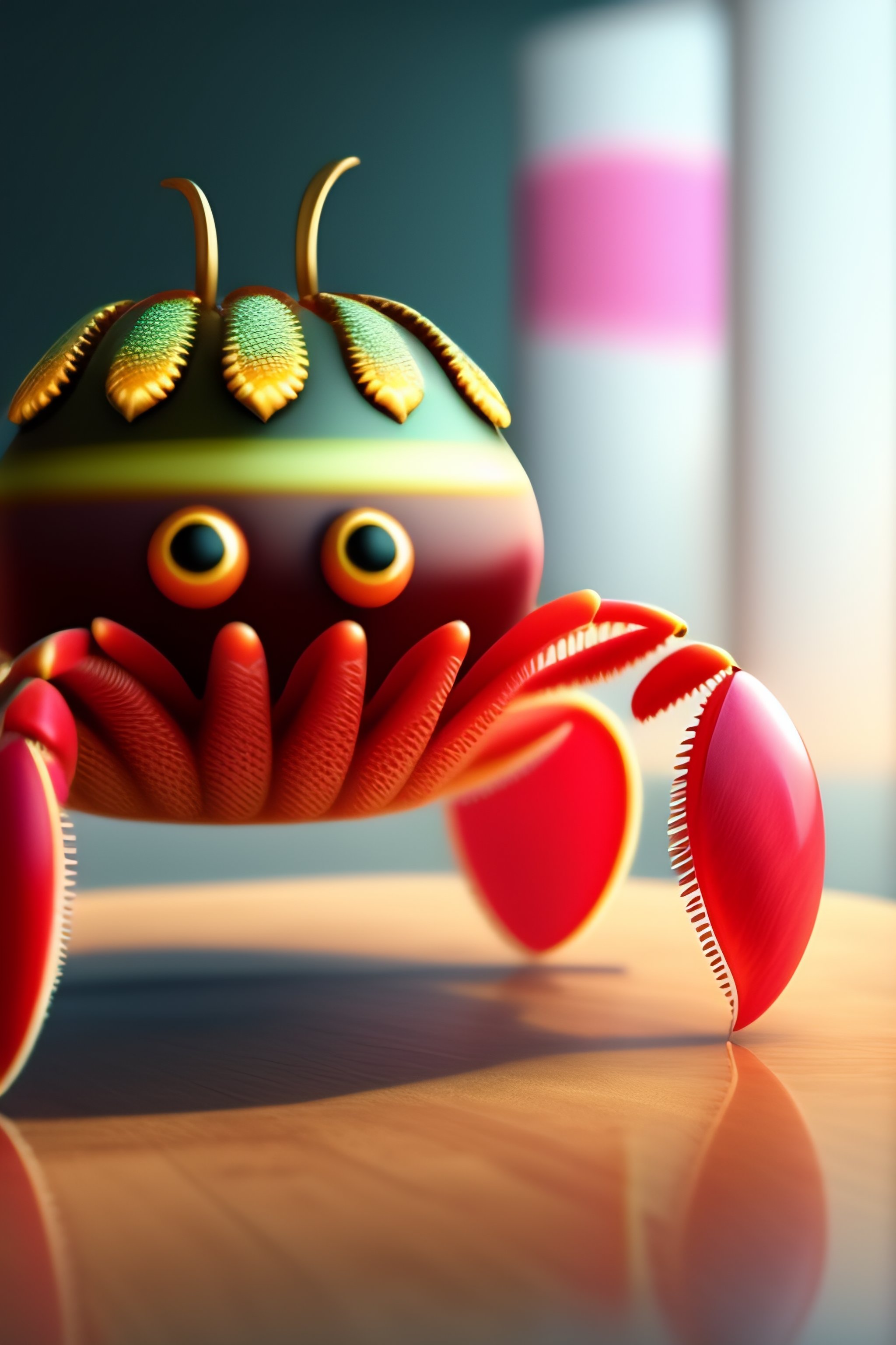 Lexica - A cute and adorable crab made of watermelon highly detailed ...