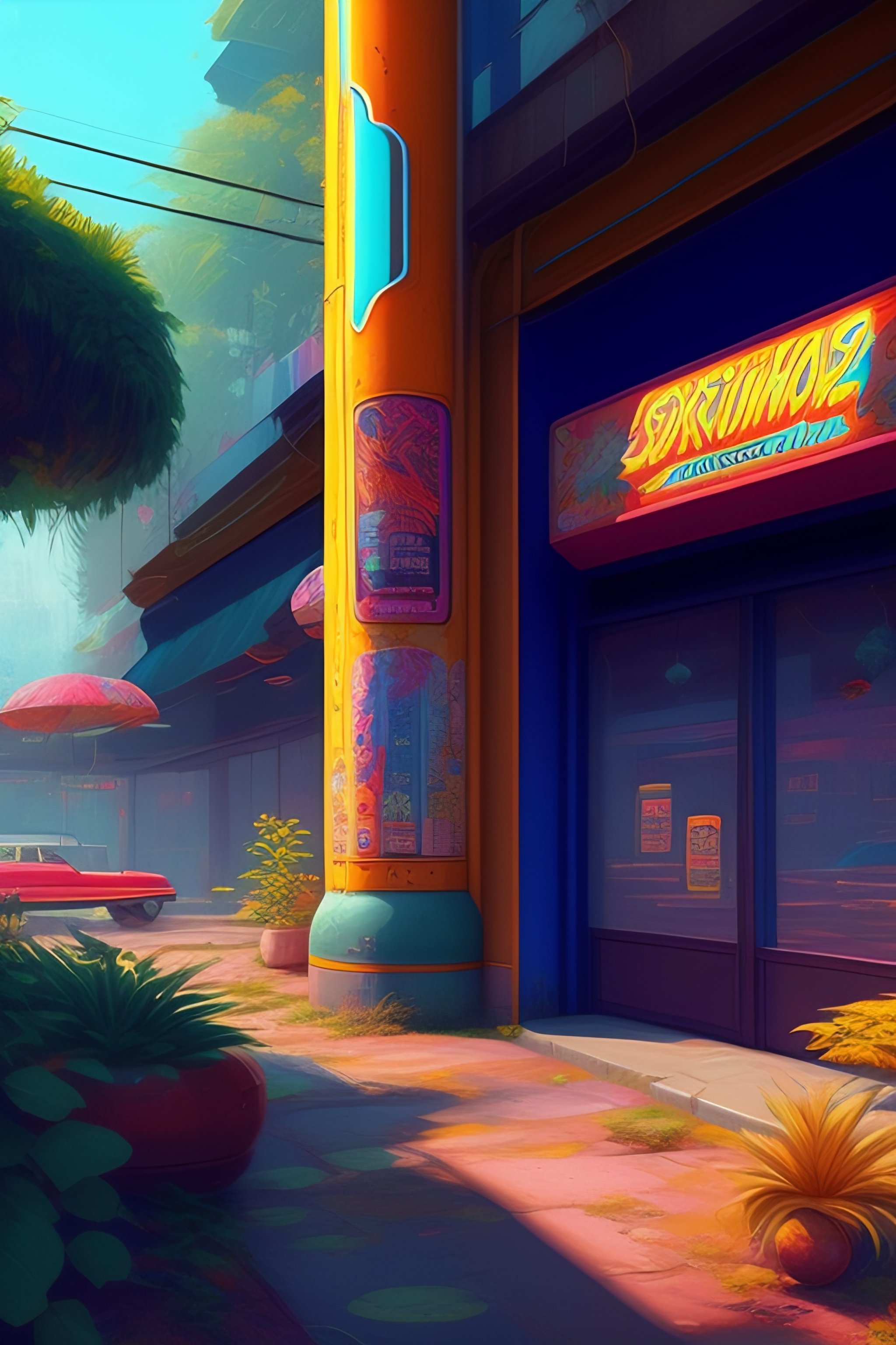 Lexica - Beautiful, stunning digital art of an abandoned 1980s arcade ...