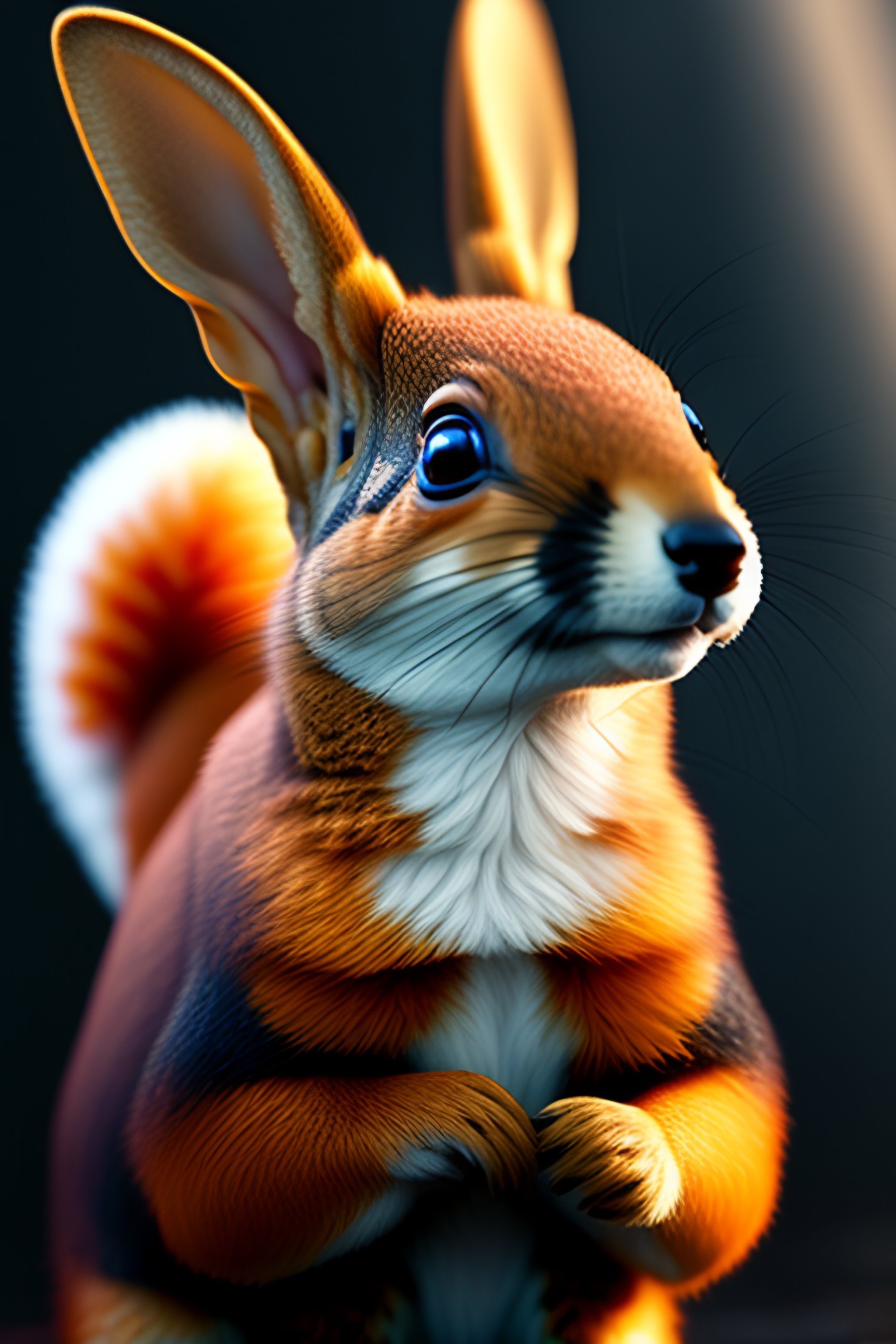 Lexica - Cartony extraterrestrial fantasy half fox half rabbit half ...