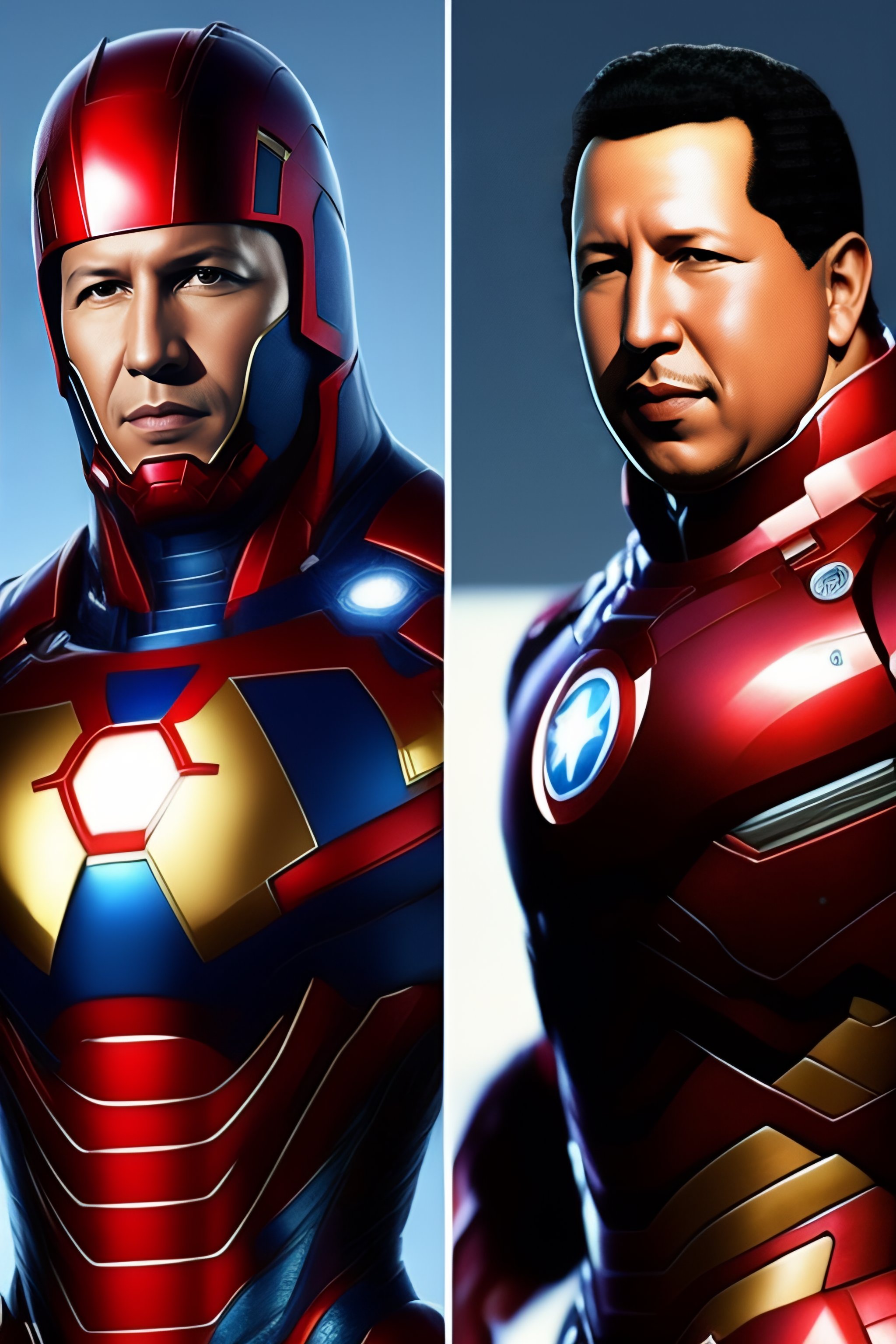 Lexica - Hugo Chavez in Ironman gear