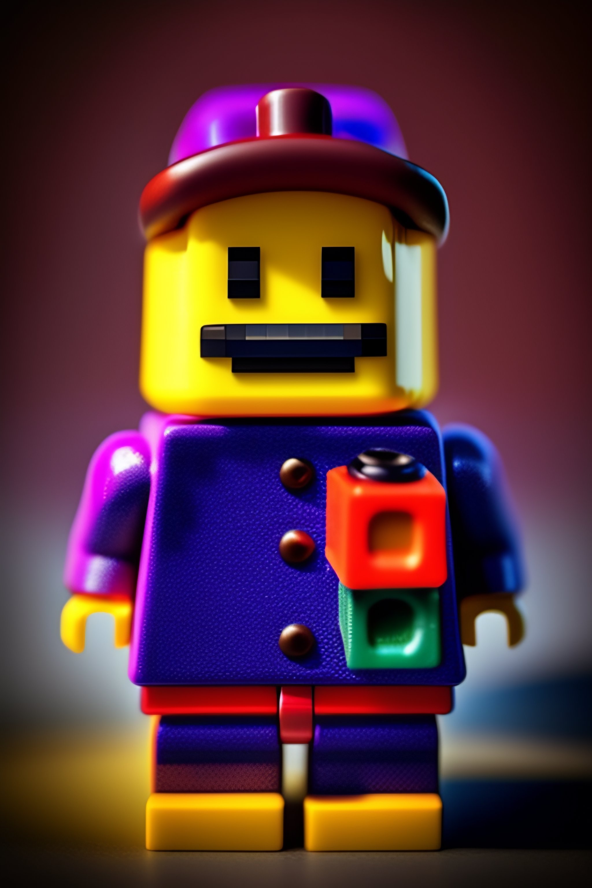 Lexica - Barney in lego version