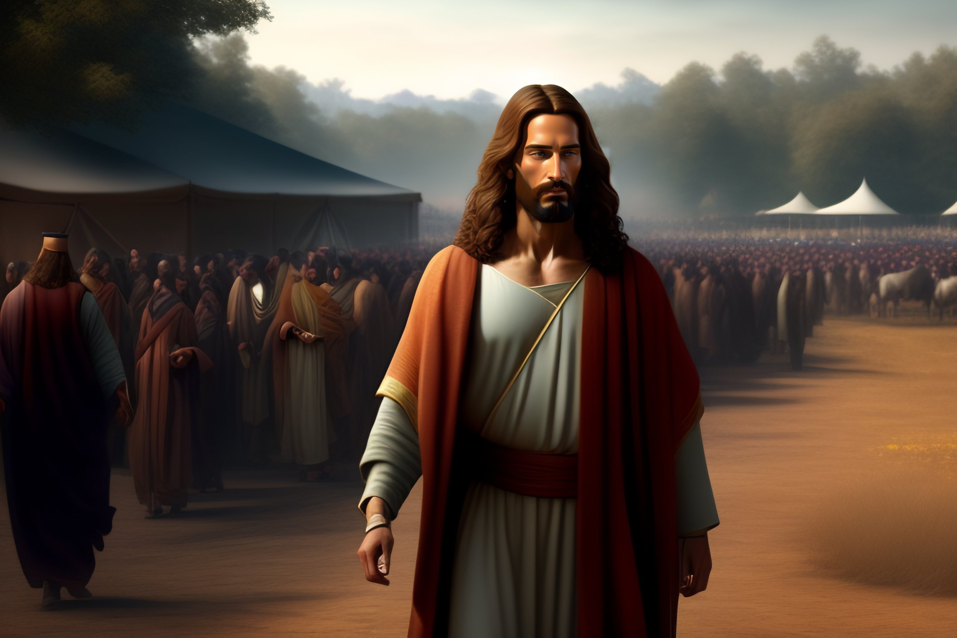 Lexica - Photo realistic of Jesus in our day in USA
