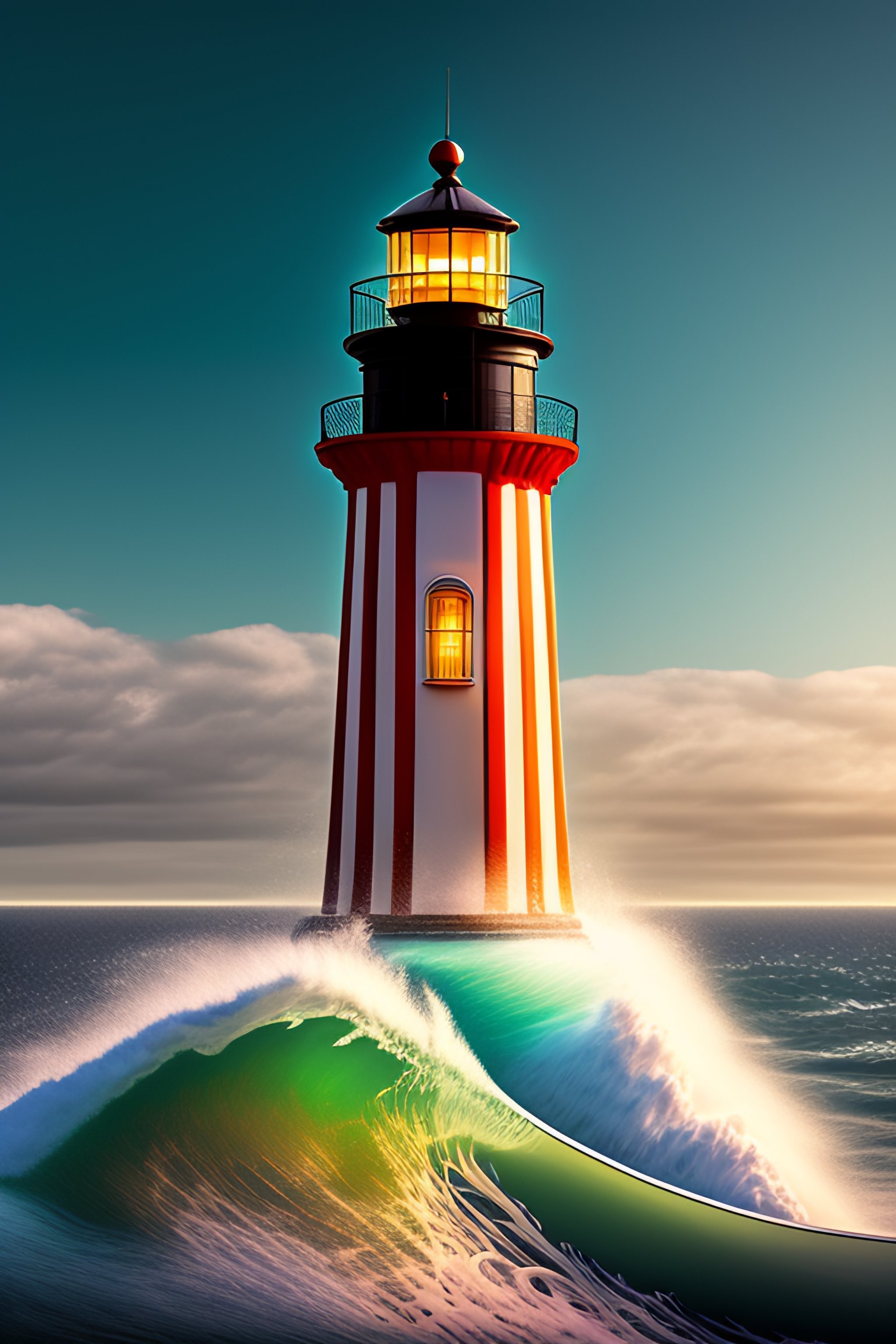 Lexica - An logo of a lighthouse, which could represent guidance or ...
