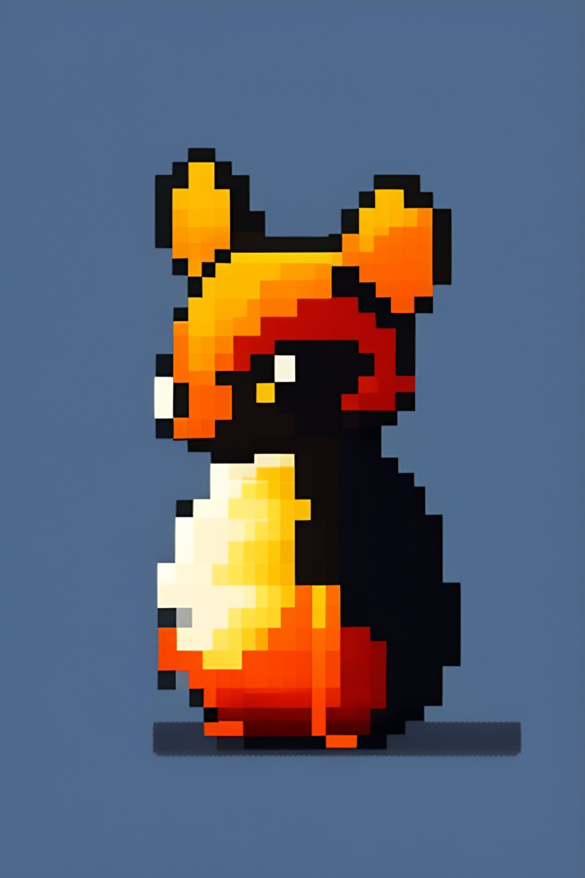 Lexica - Mouse on the space low-res pixel art