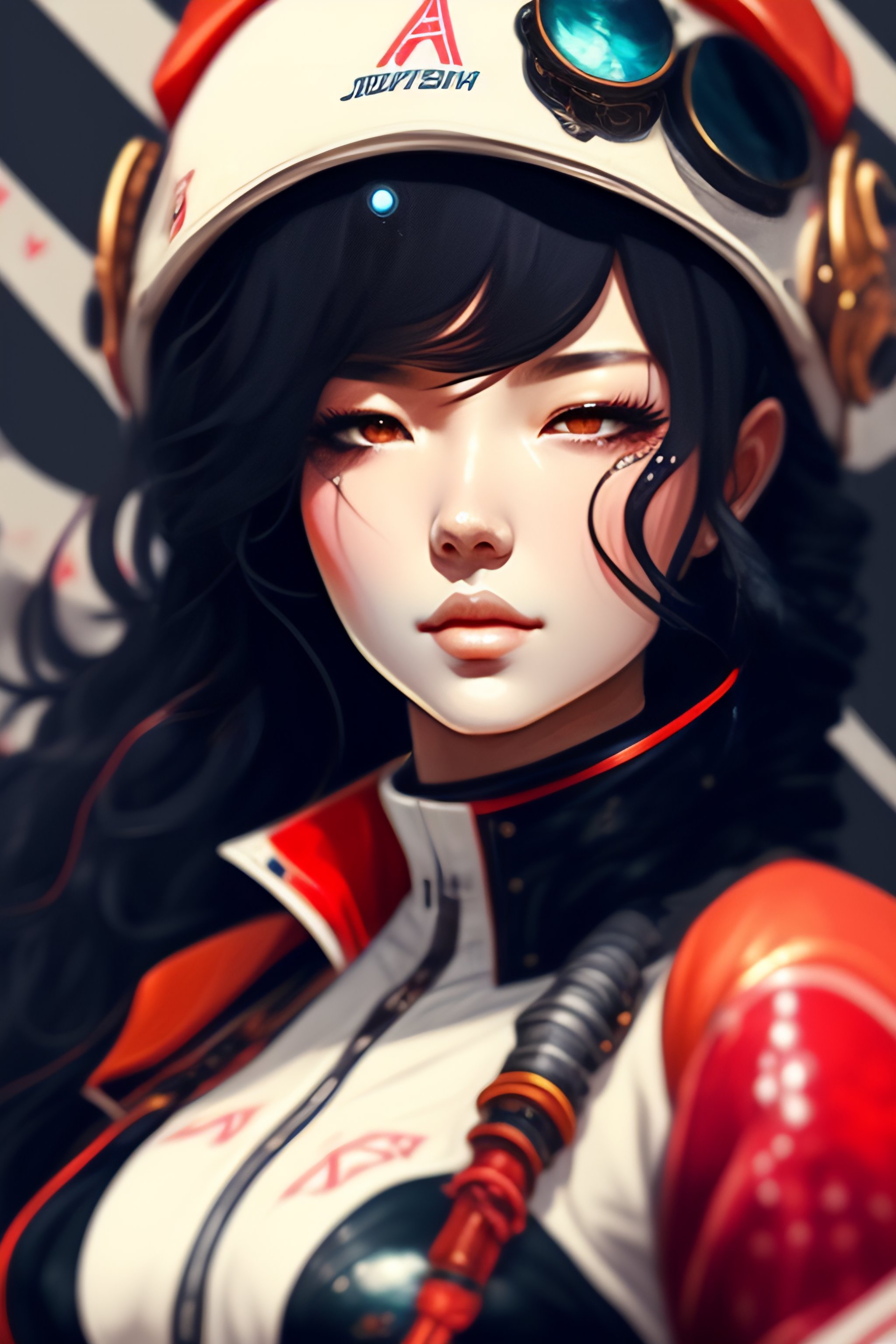 Lexica - Highly detailed portrait of an attractive automata with a blue ...