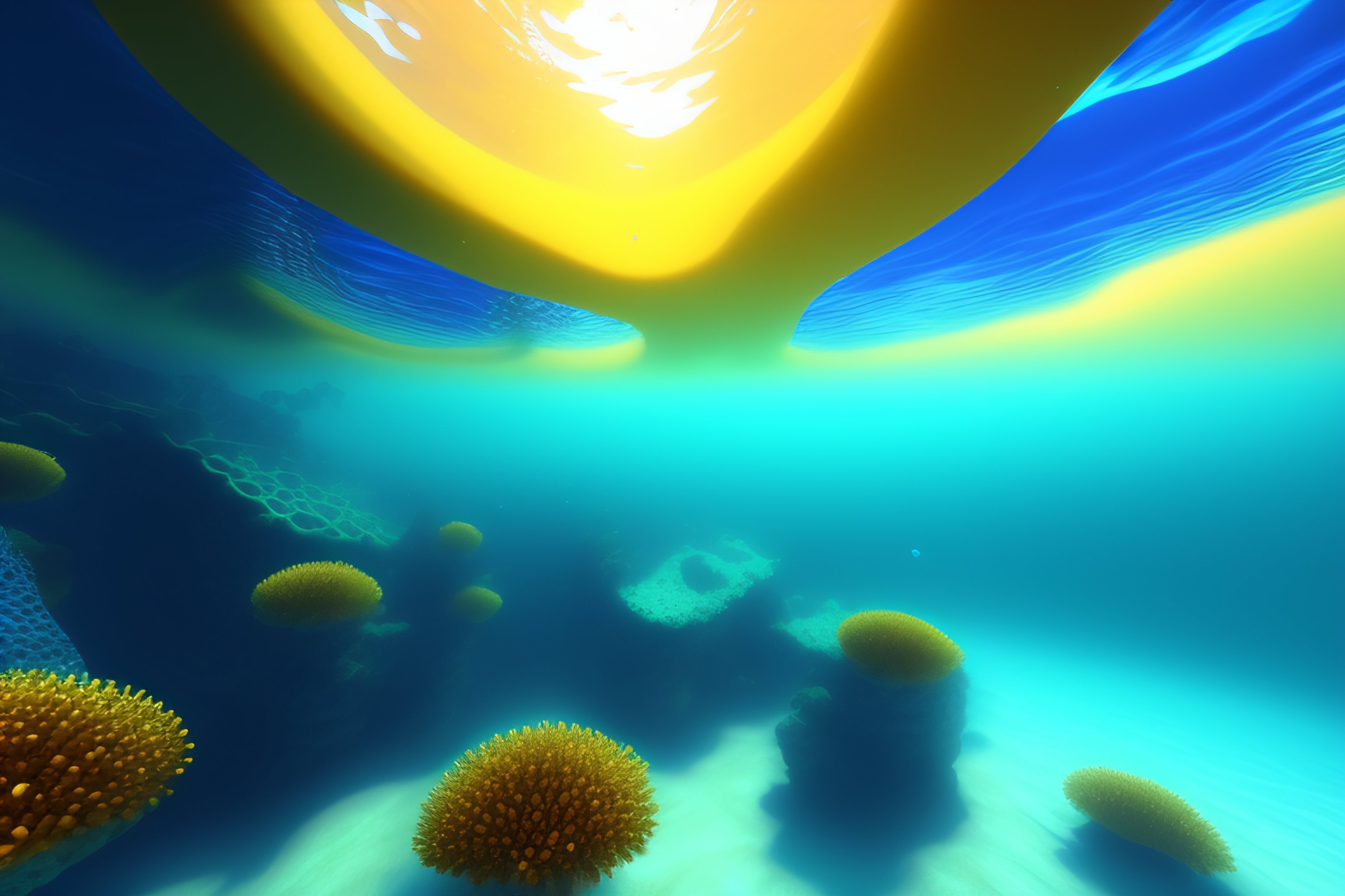 Lexica - Organic cellular molecular underwater environment with viruses ...