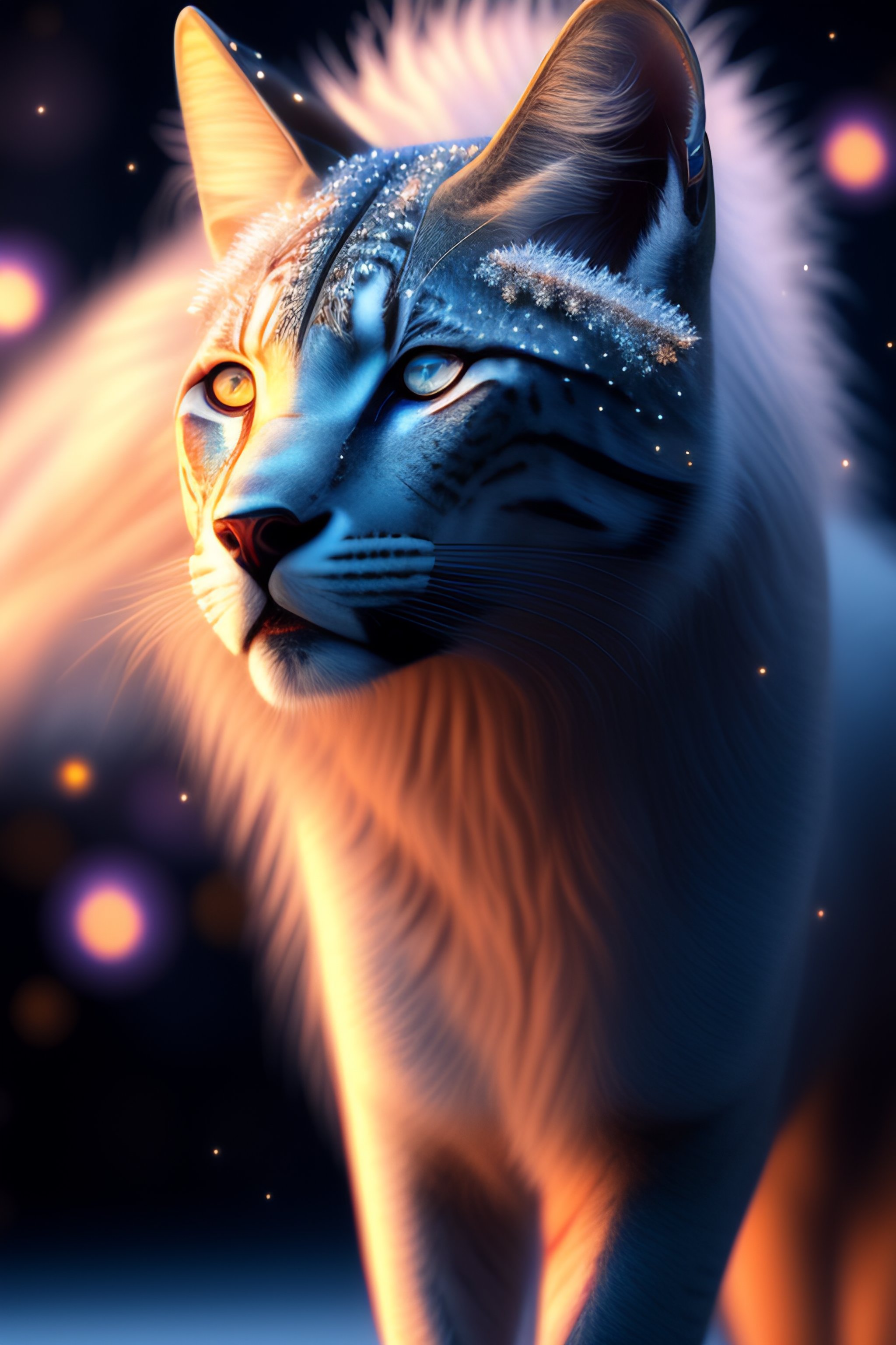 Lexica - Humanoid Felinoid lady, by well-known senior artist,frontal ...