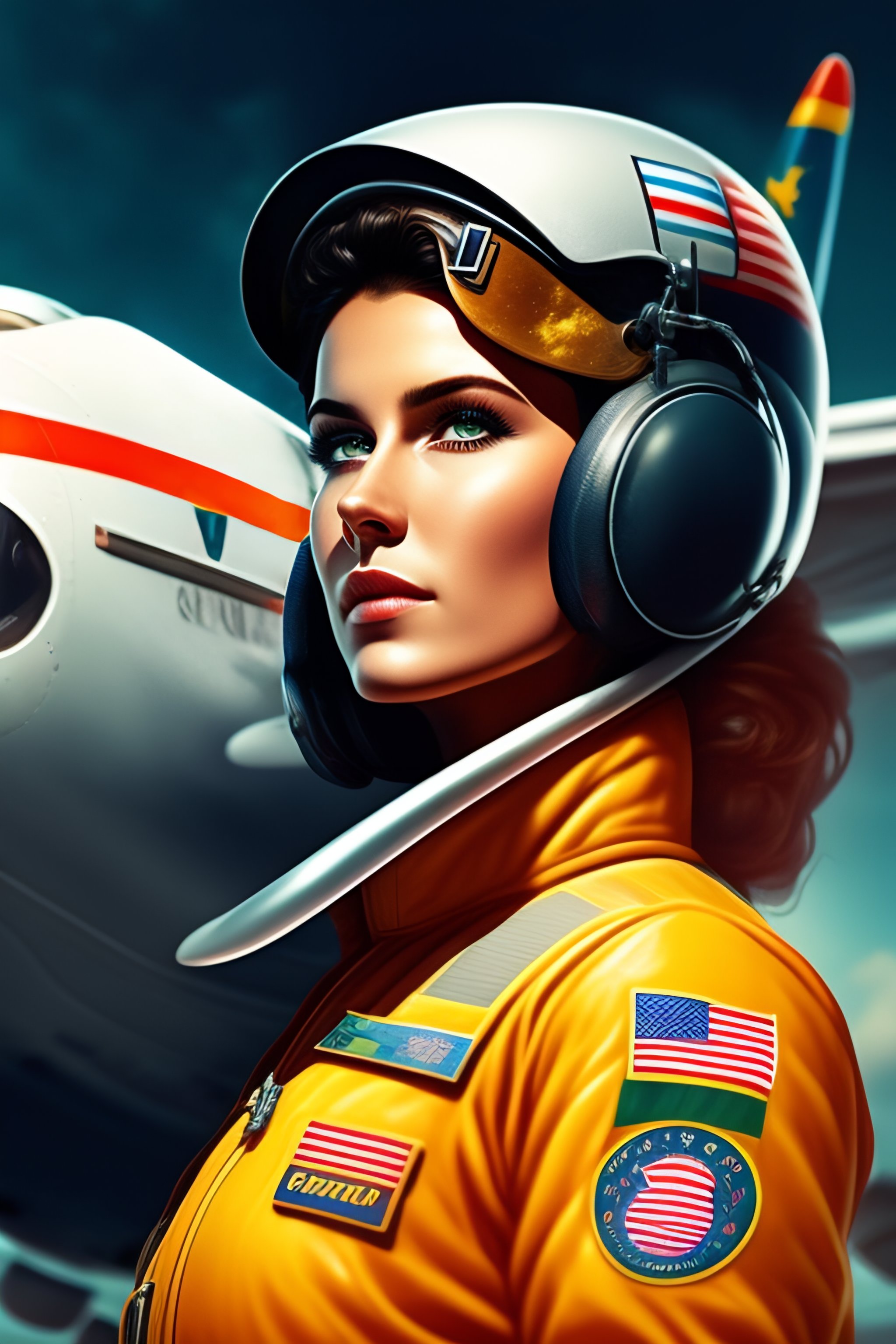 Lexica - Girl fighter pilot