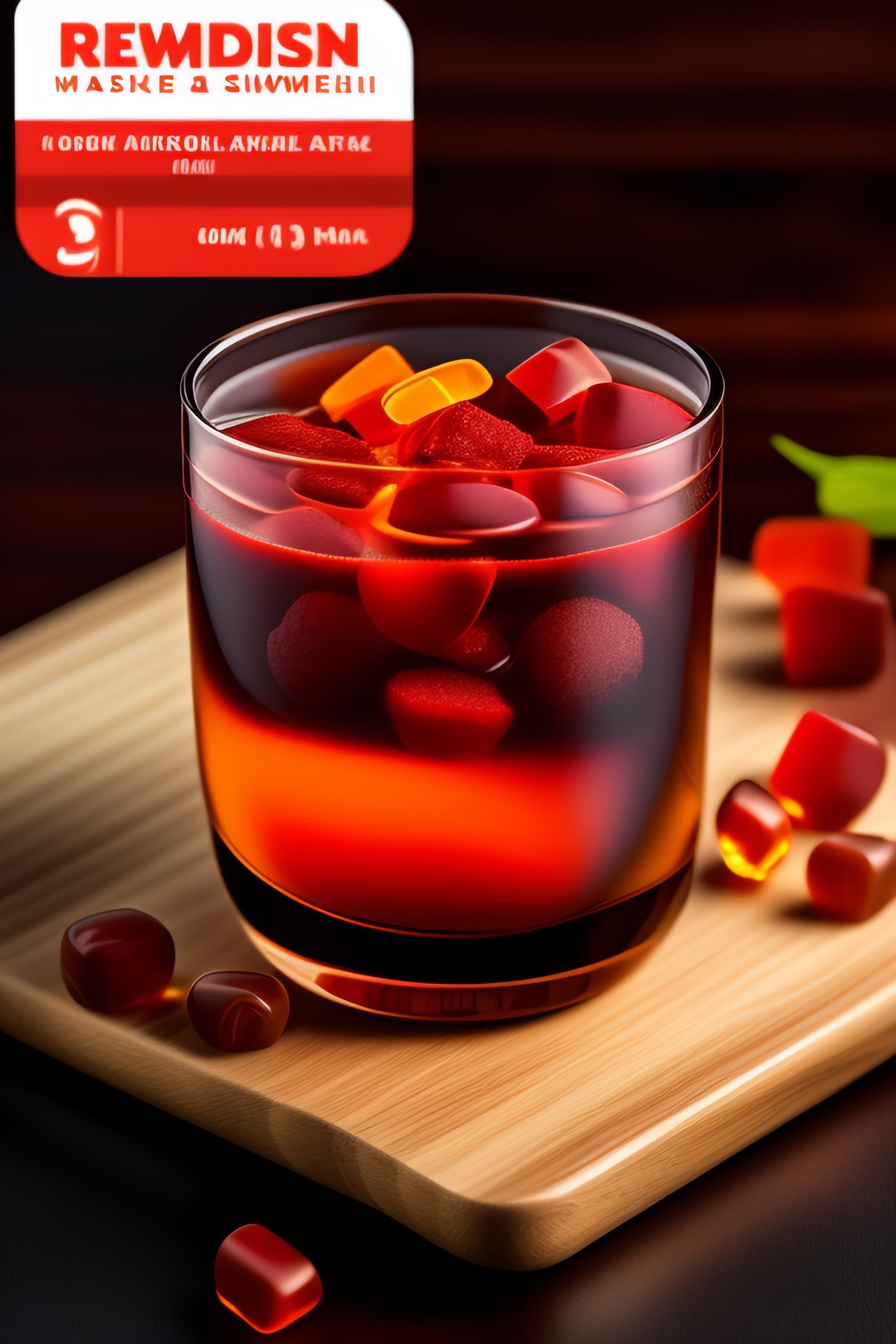 Lexica - Reddish brown tasty supplement gummies