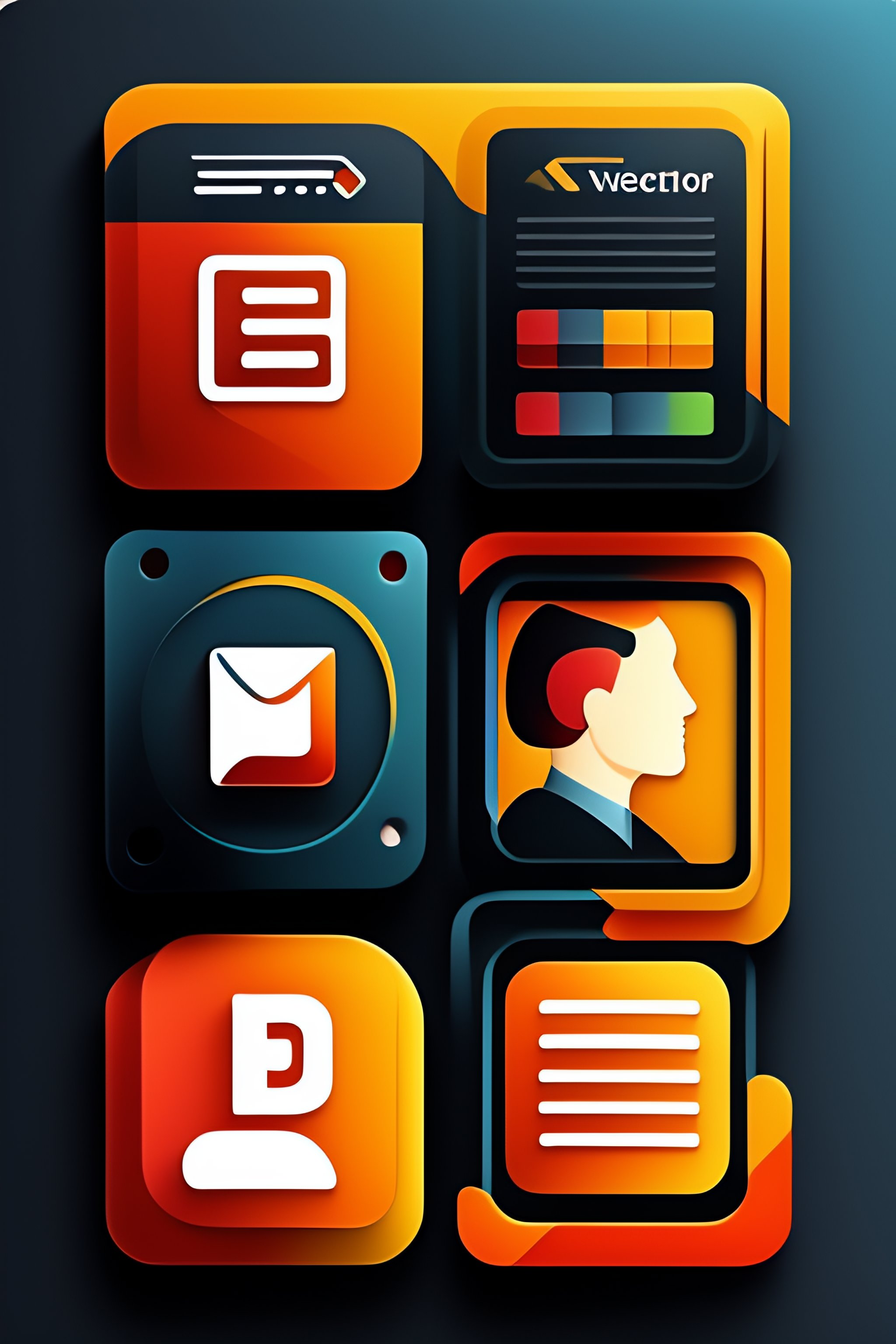 Lexica - Vector icon marketing 2D