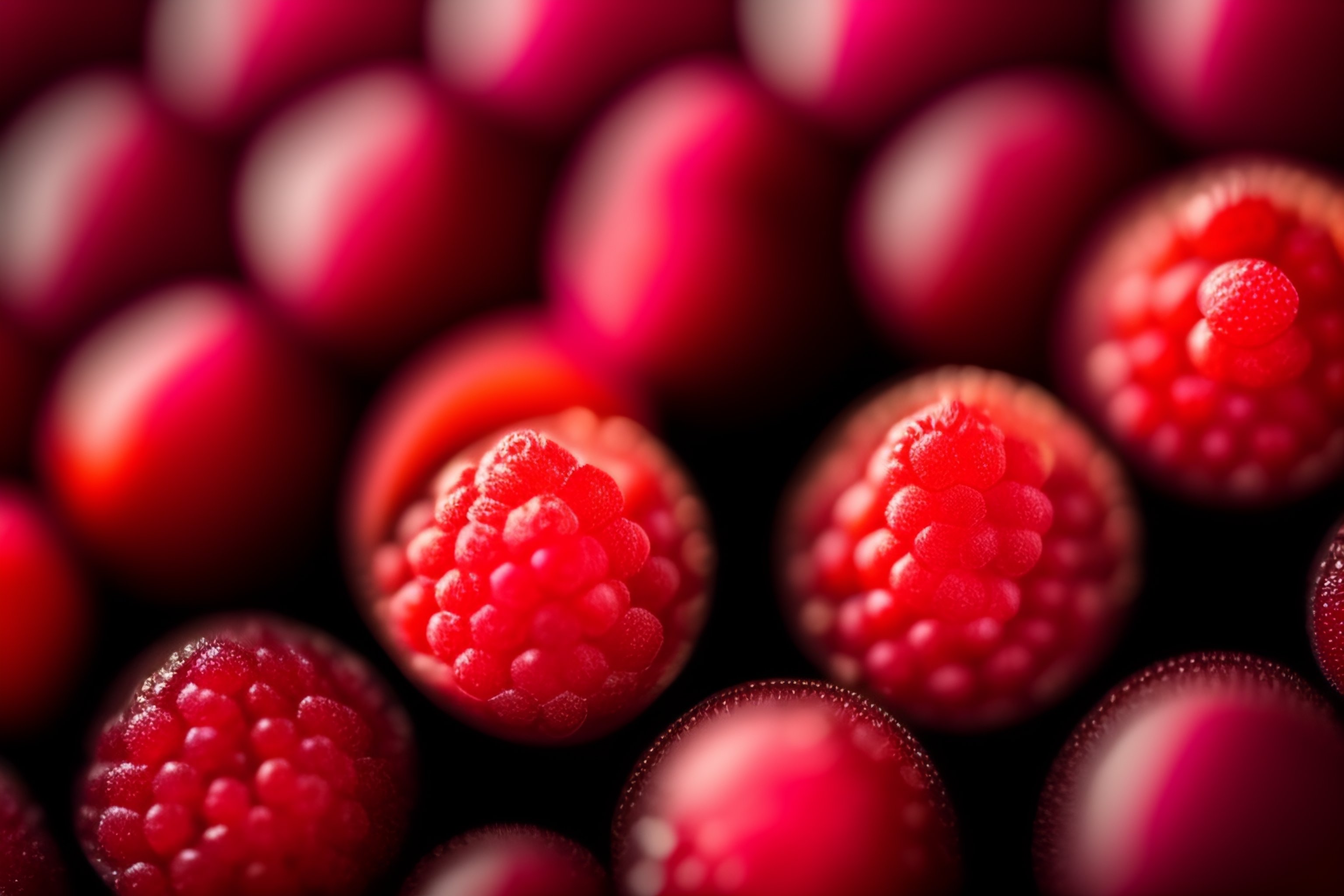 Lexica - Raspberries macro photo, super realistic, high quality, super ...