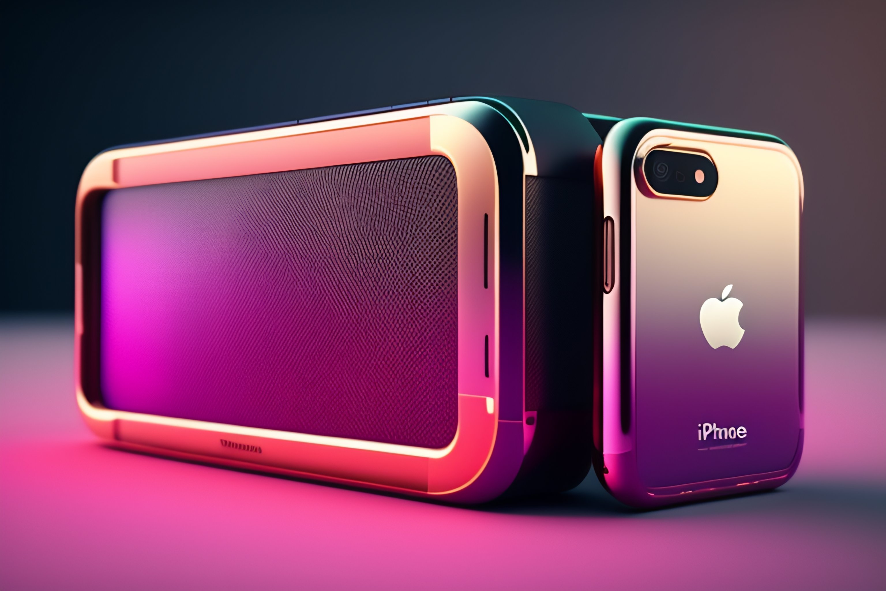 Lexica - Vintage iphone, 2000s, c4d render, vaporwave aesthetic ...