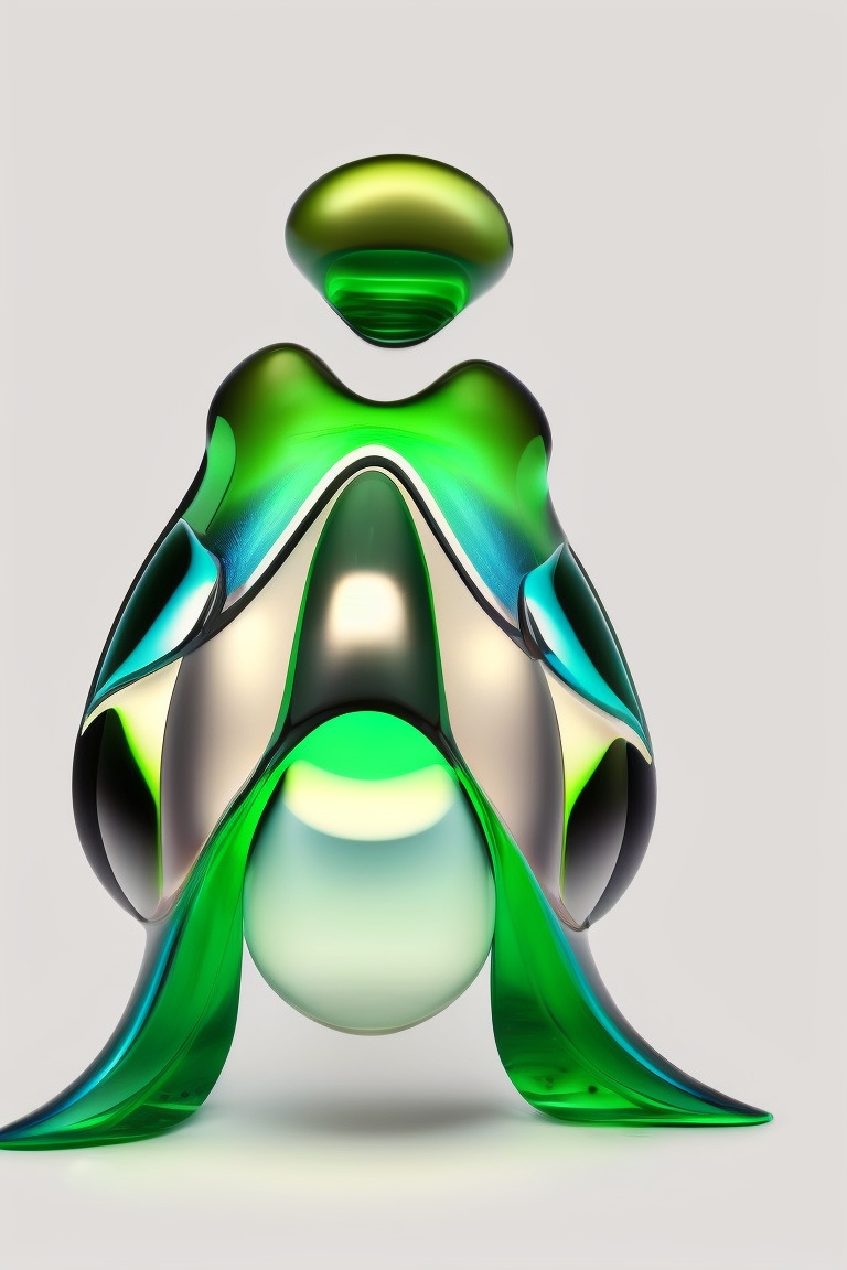 Lexica - Create a gelatinous form with a combination of blue and green ...