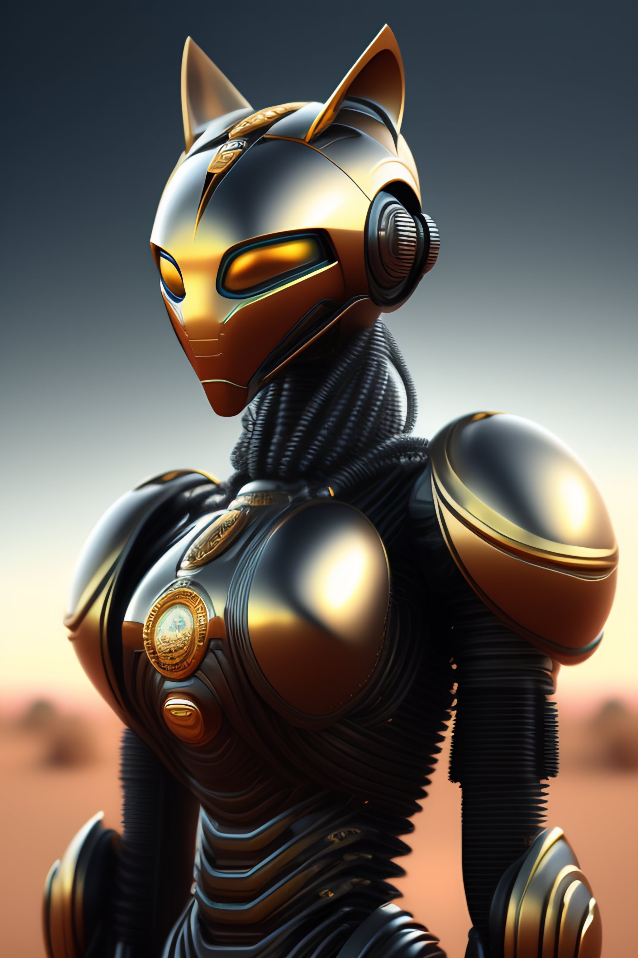 Lexica - True alien, African ultra-realistic, robot, portrait