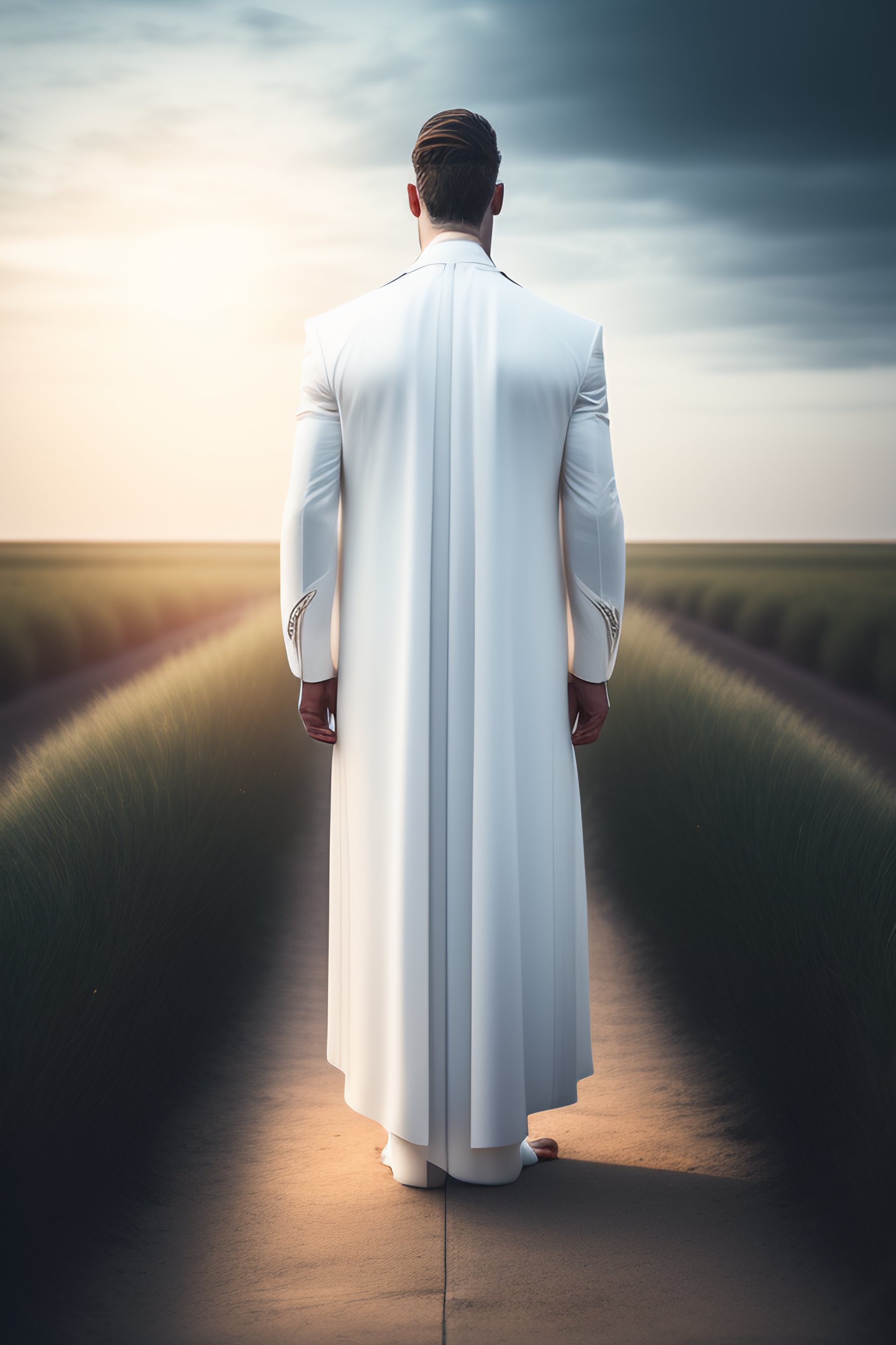 Jesus In A White Suit