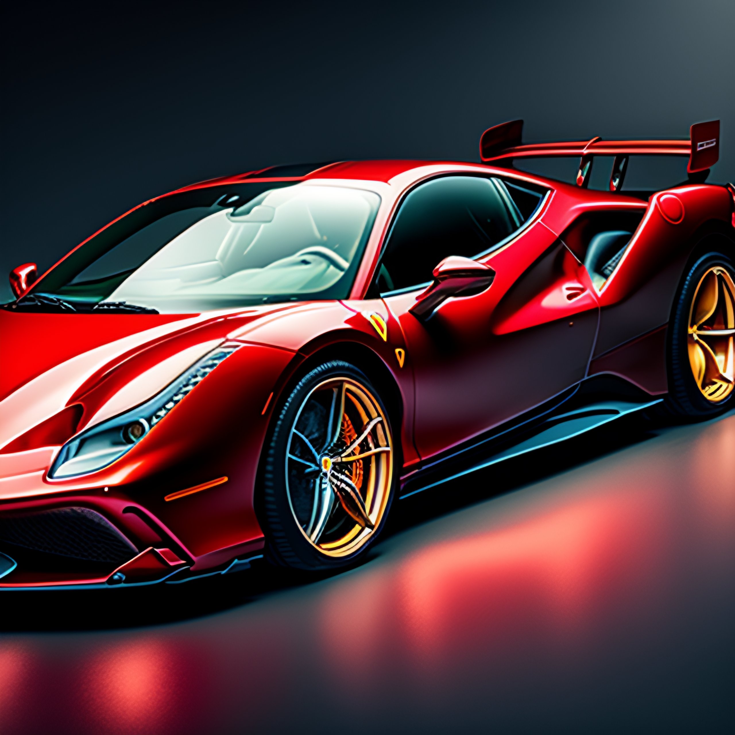 Lexica - Ferrari 488 astral plane