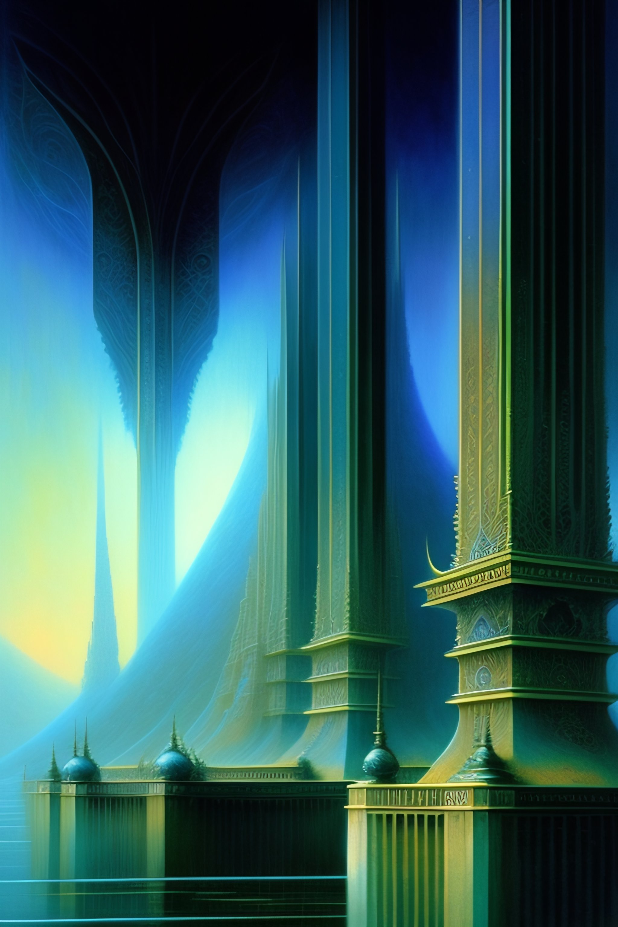 Lexica - Cyberpunk dreaming in a a gigeresque world by jean delville by ...