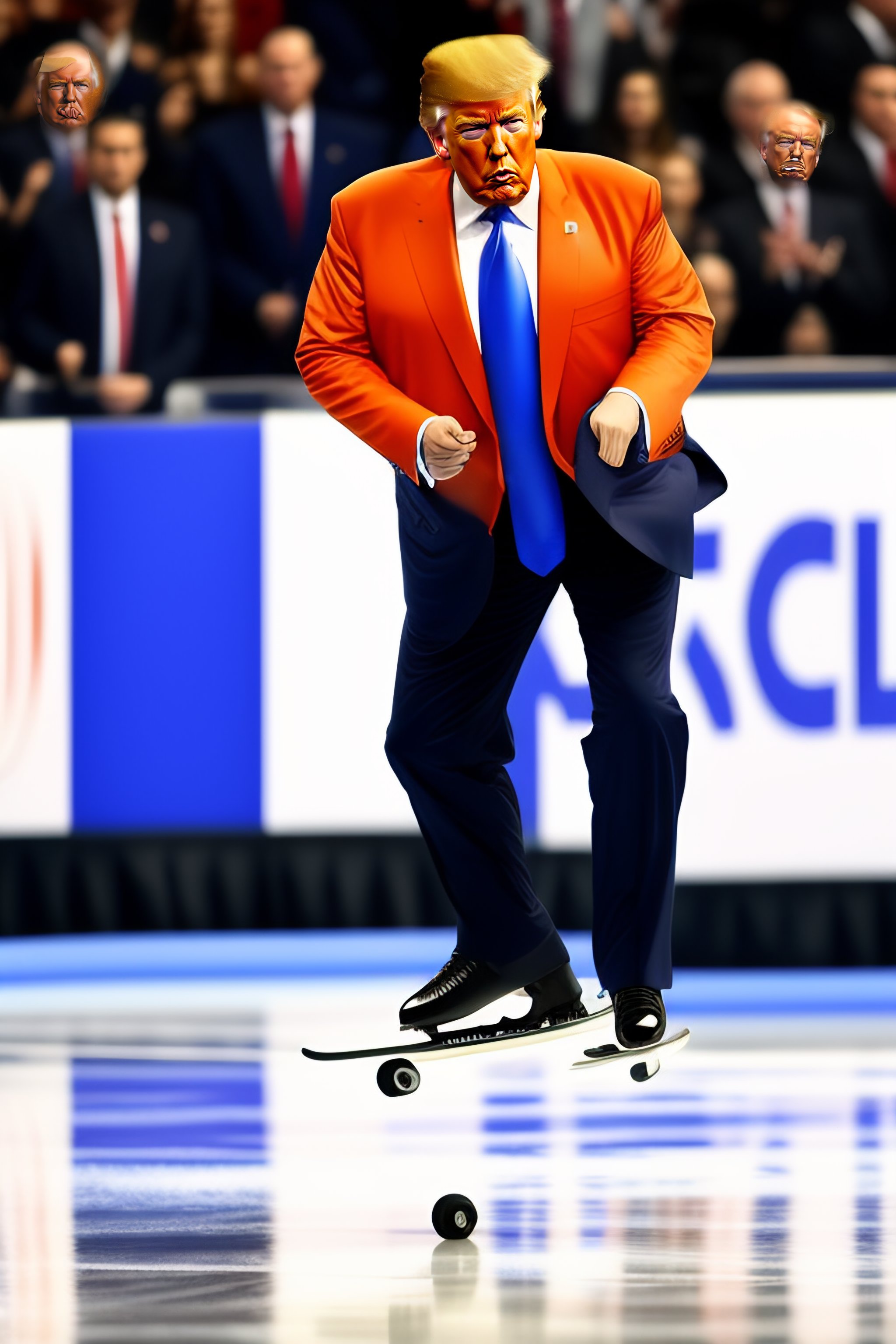 Lexica - Donald trump skating