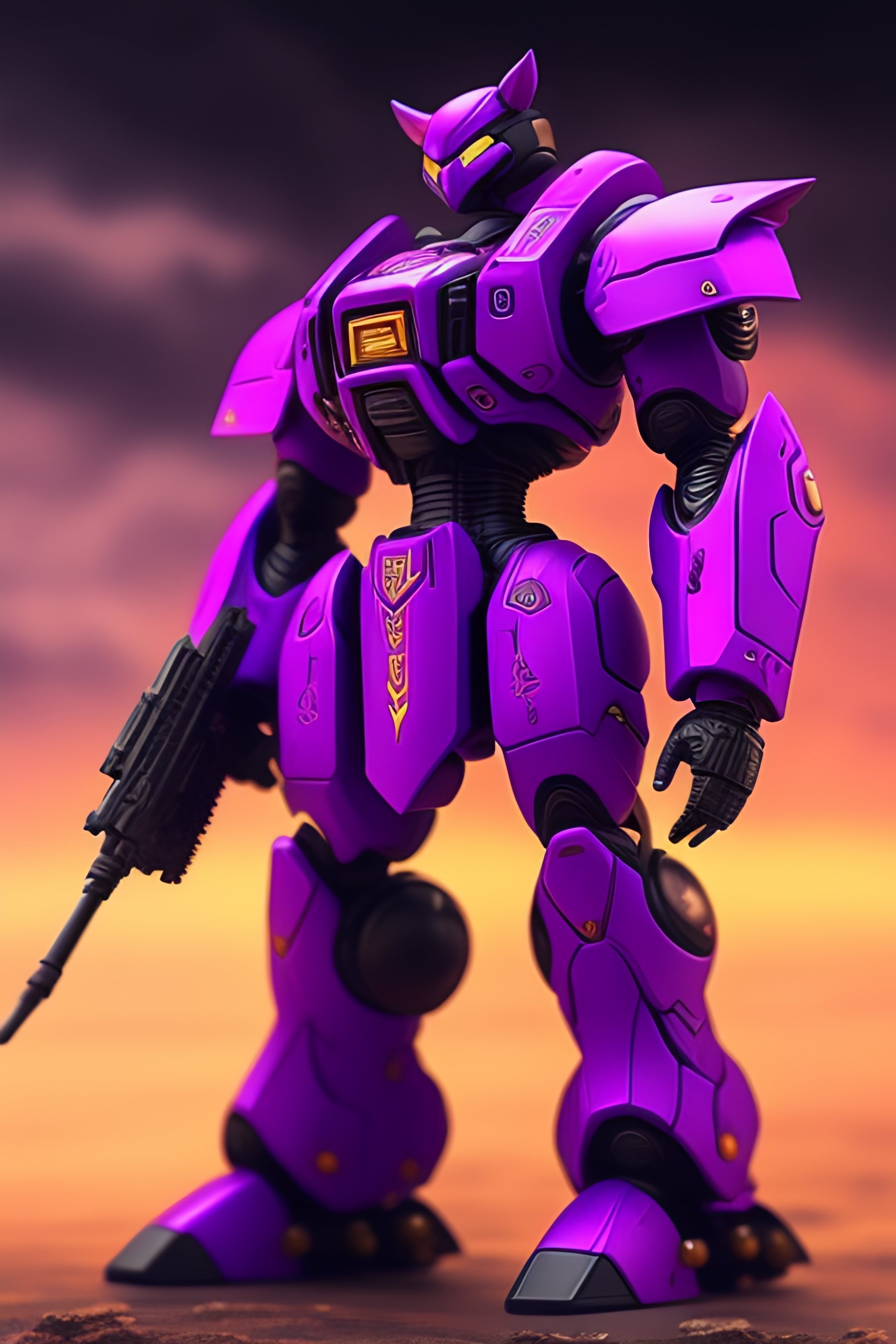 Lexica - Ninja purple mecha