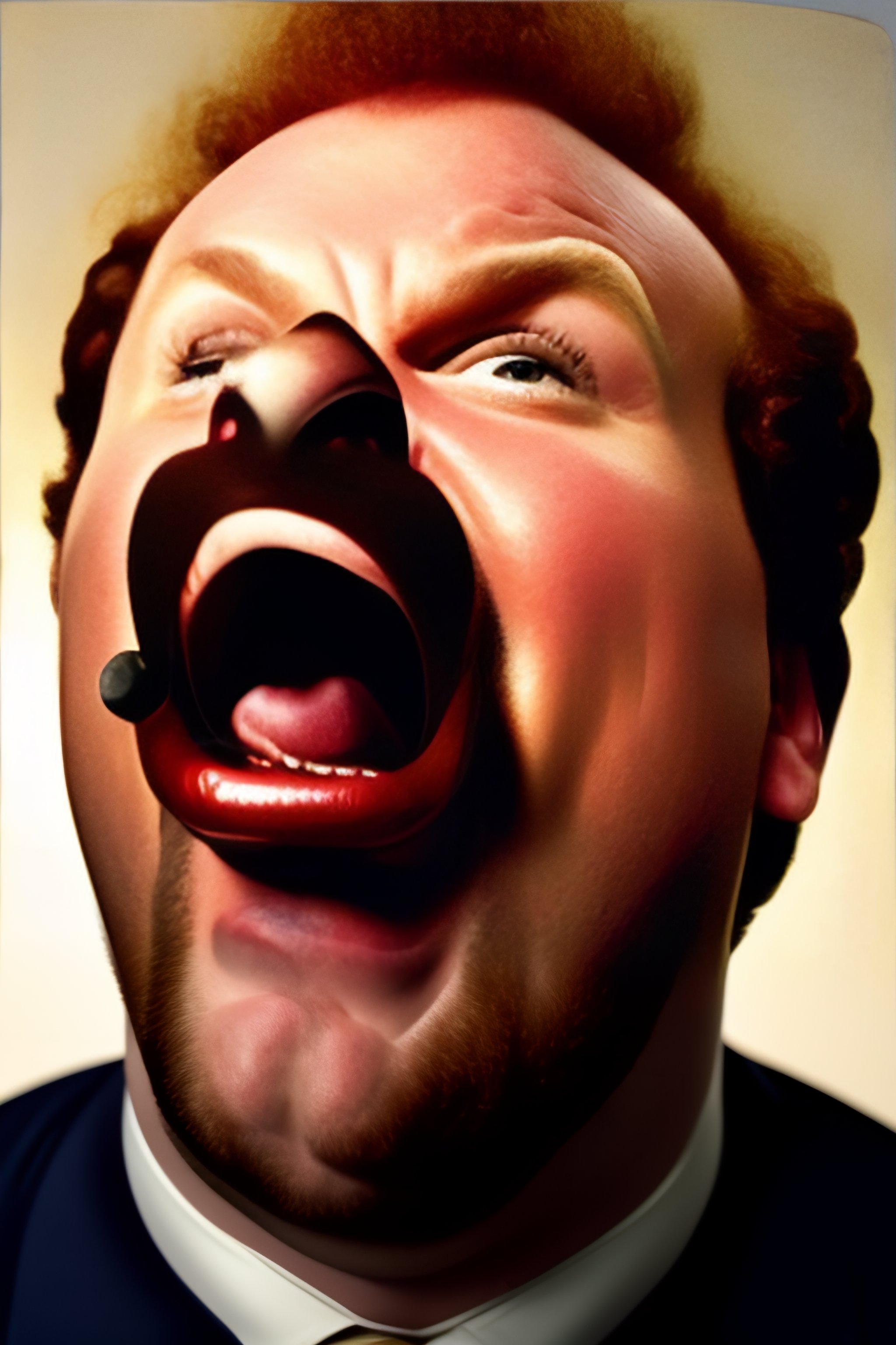 Lexica - A guy with a heavily receding hairline and curly reddish brown ...