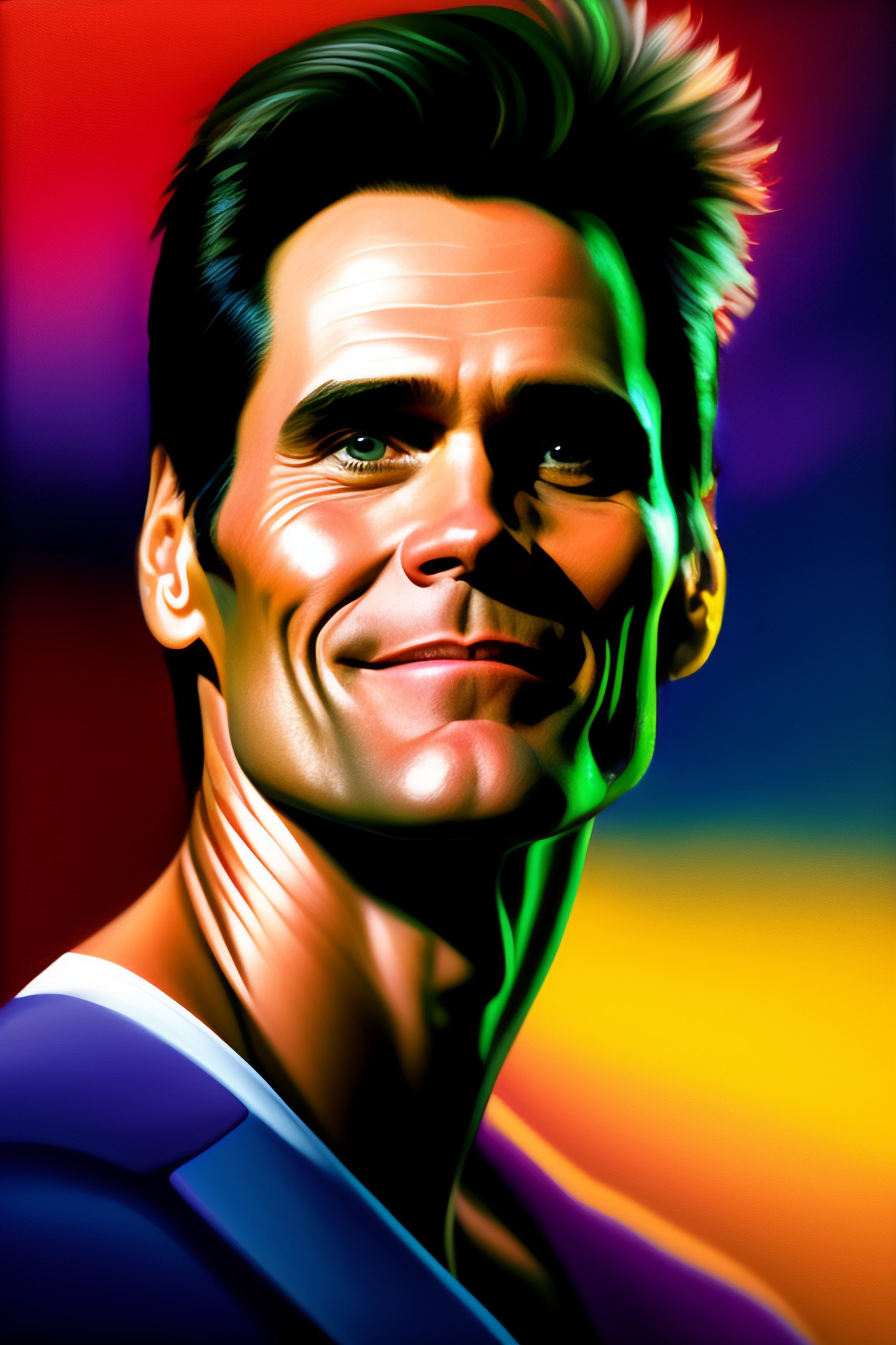 Lexica - Portrait of jim carrey