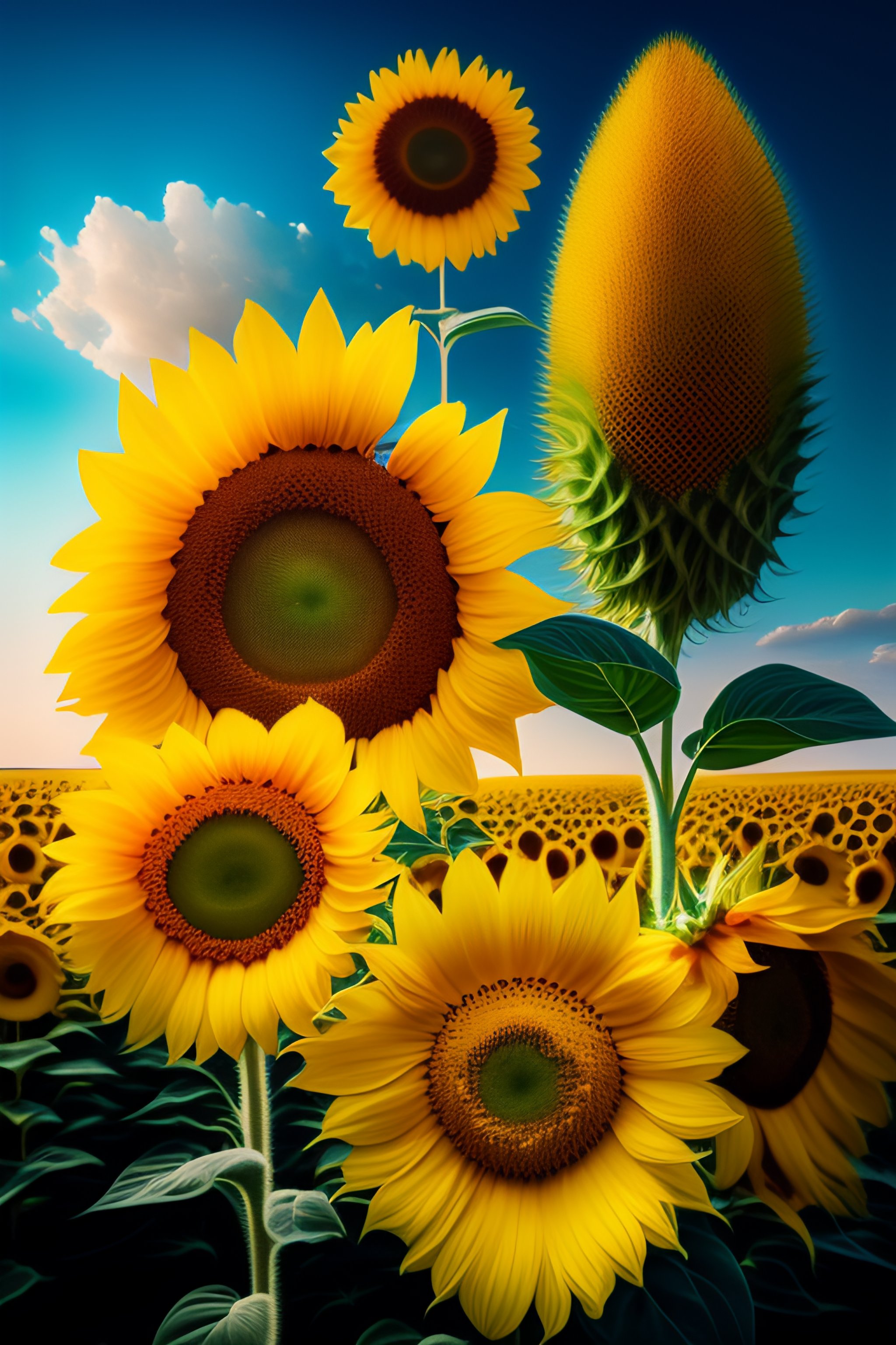 Lexica - Sunflowers. Salvador Dalí