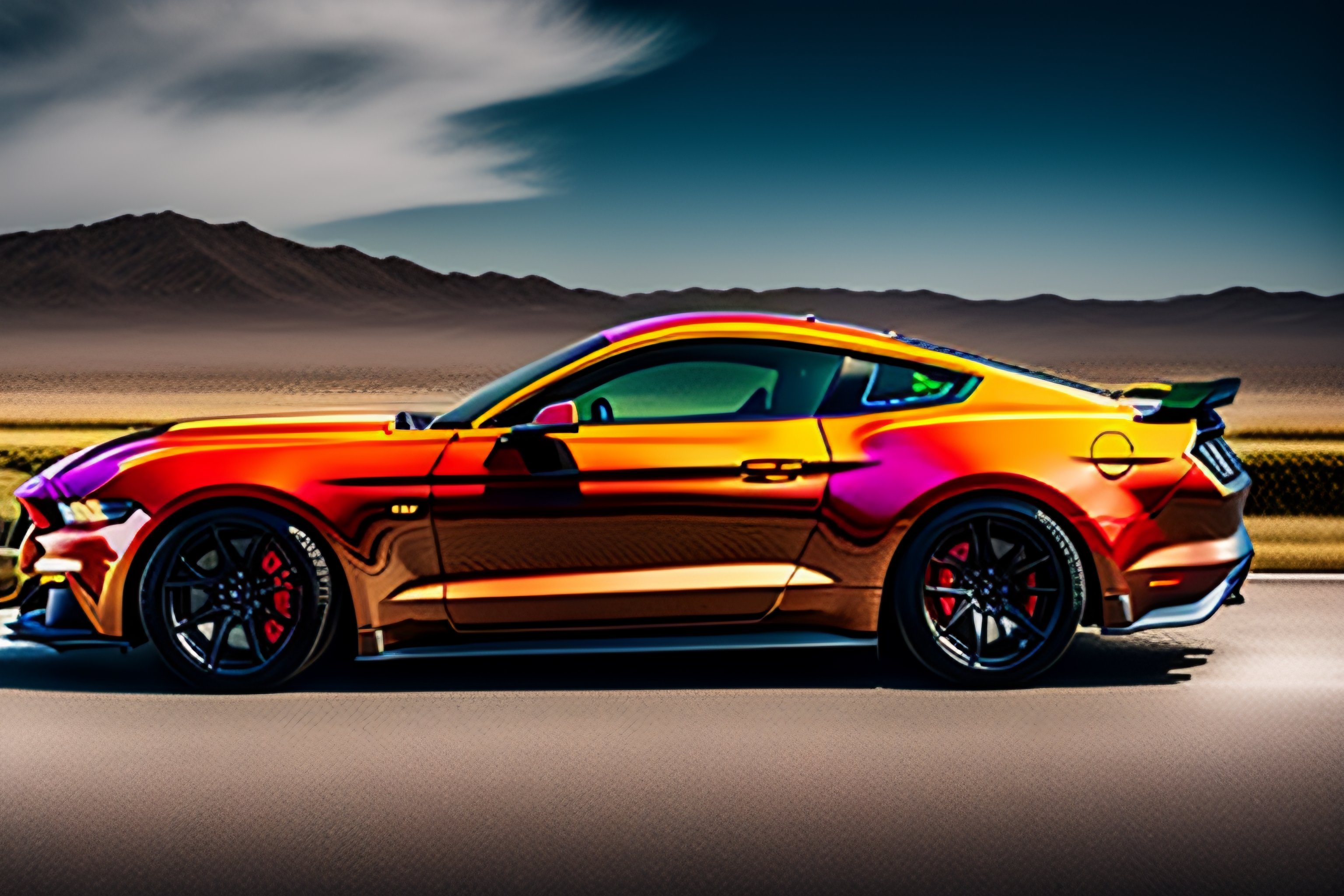 Lexica - Ultra hd! editorial, iso 400, 8k ,photoshoot ford mustang