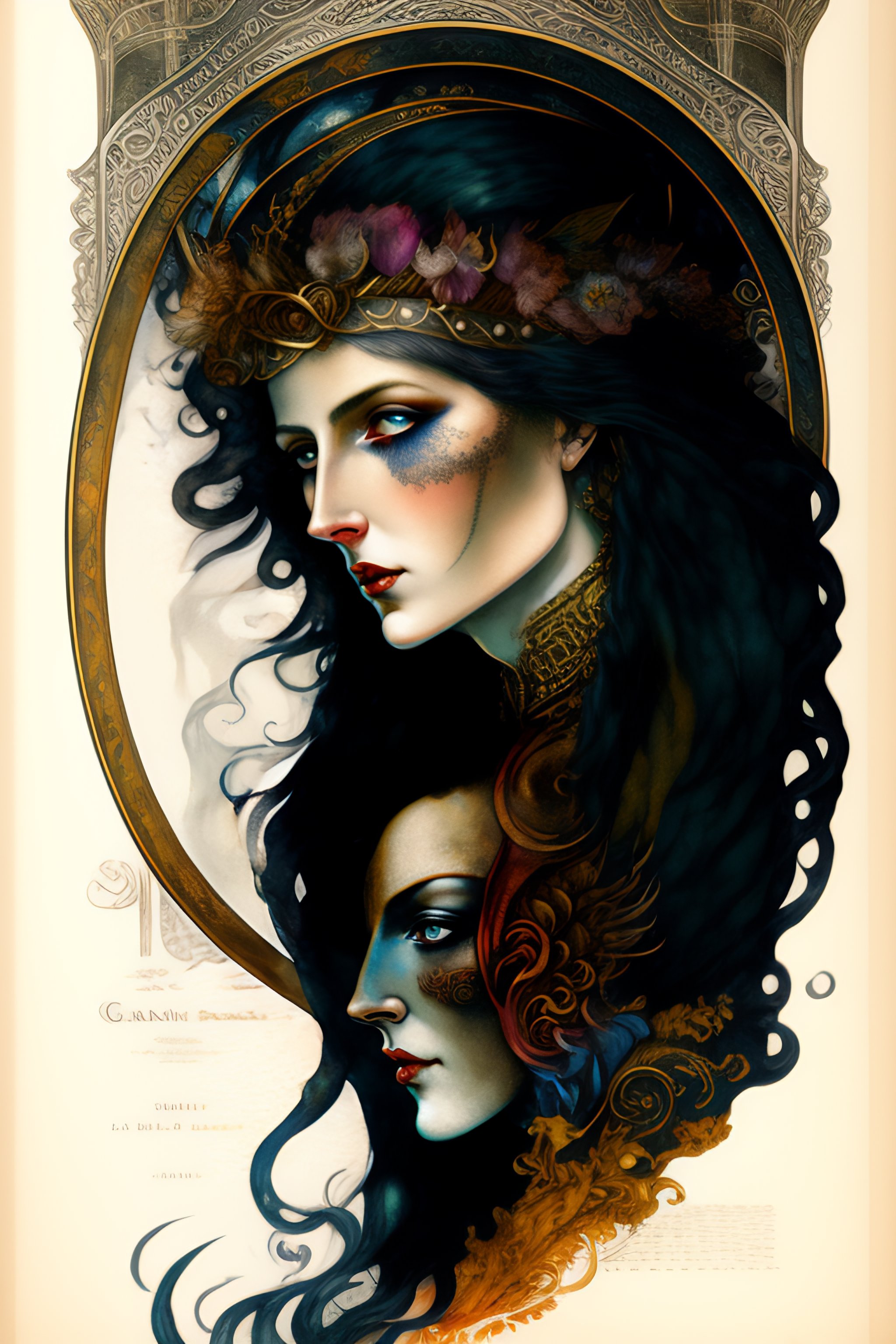 Lexica - Norse goddess of death, half face rotten dead half face alive ...