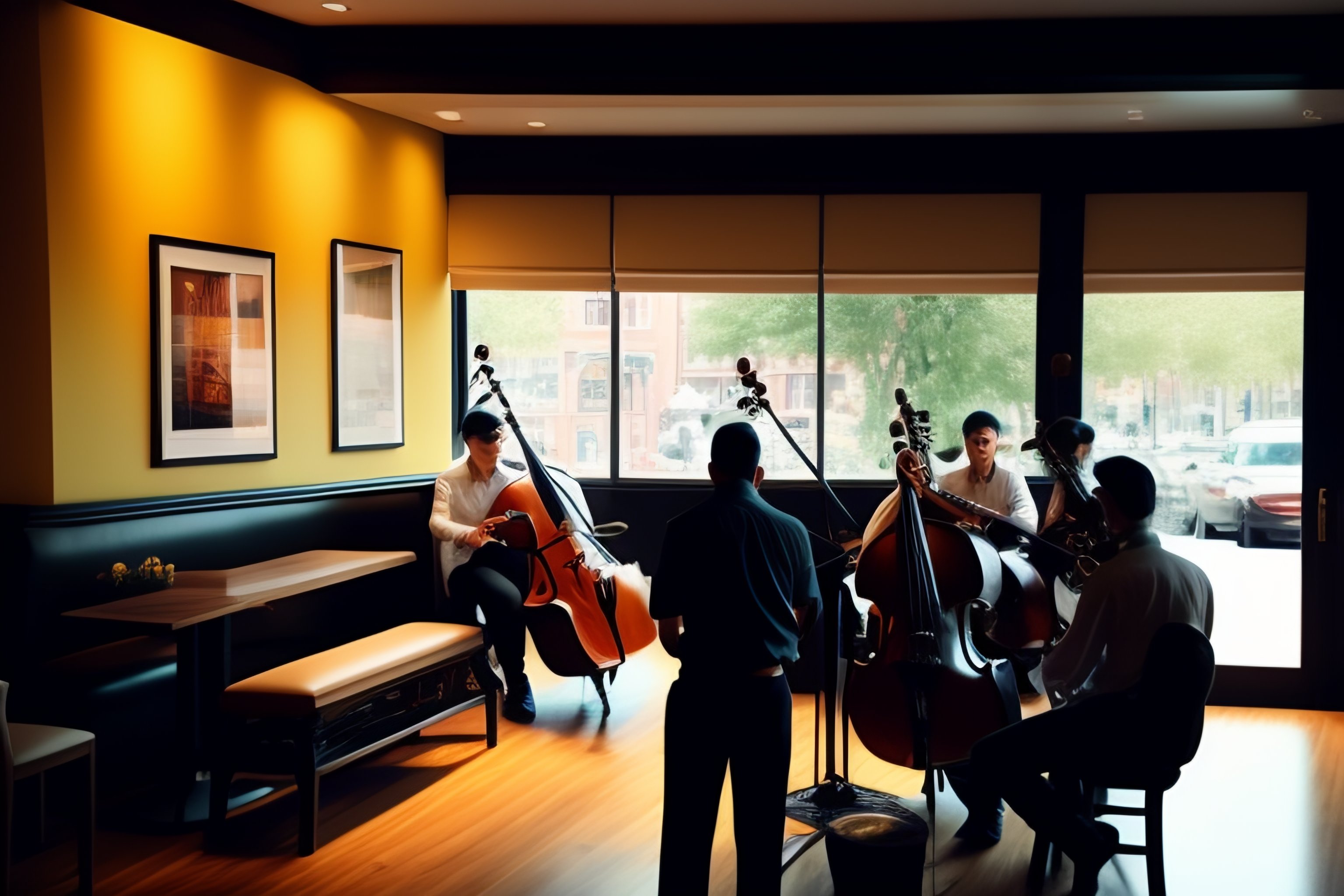 Lexica - Small Jazz performance band in a cafe