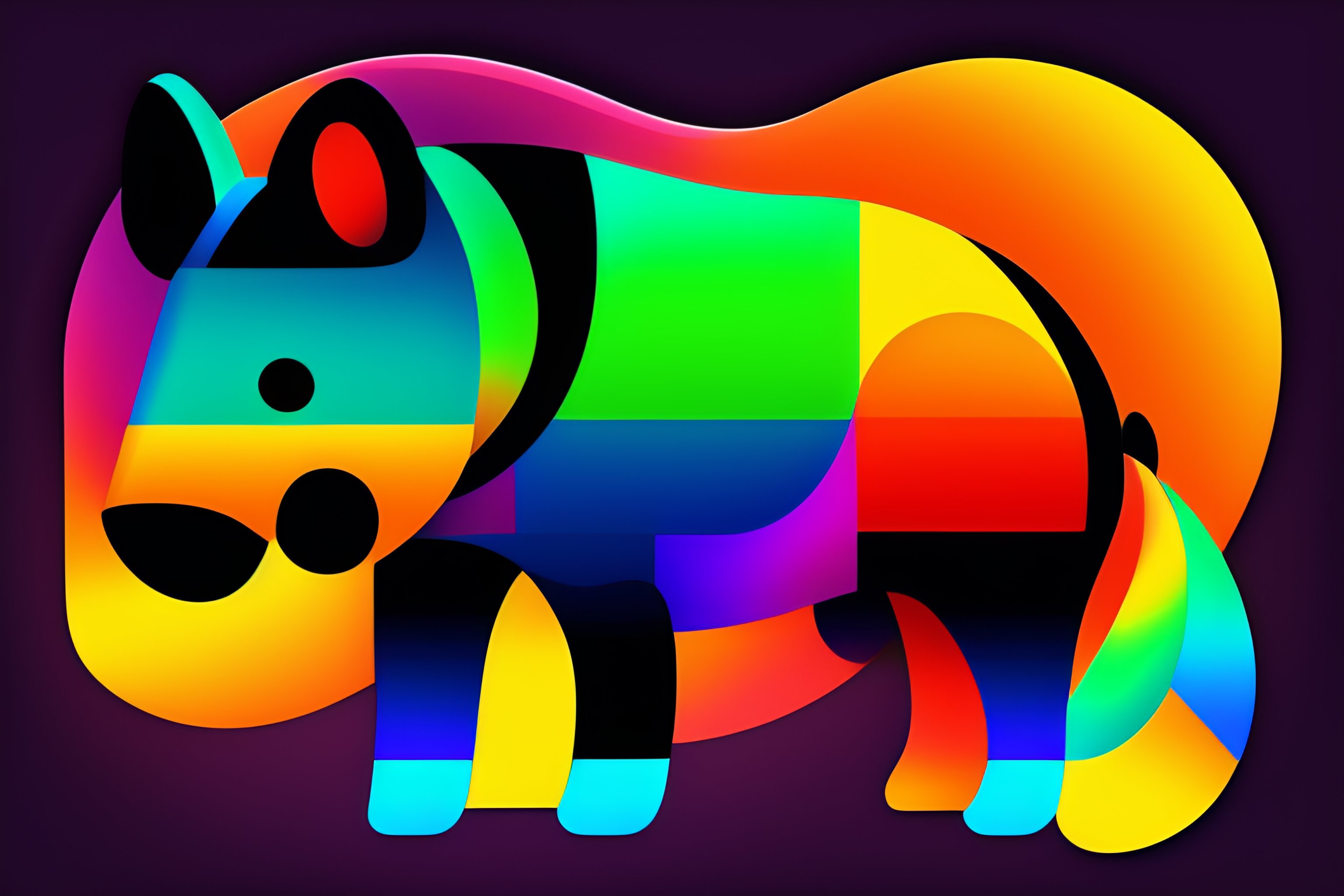 Lexica - Illustration of an animal avatar, kids cartoon, black strokes ...