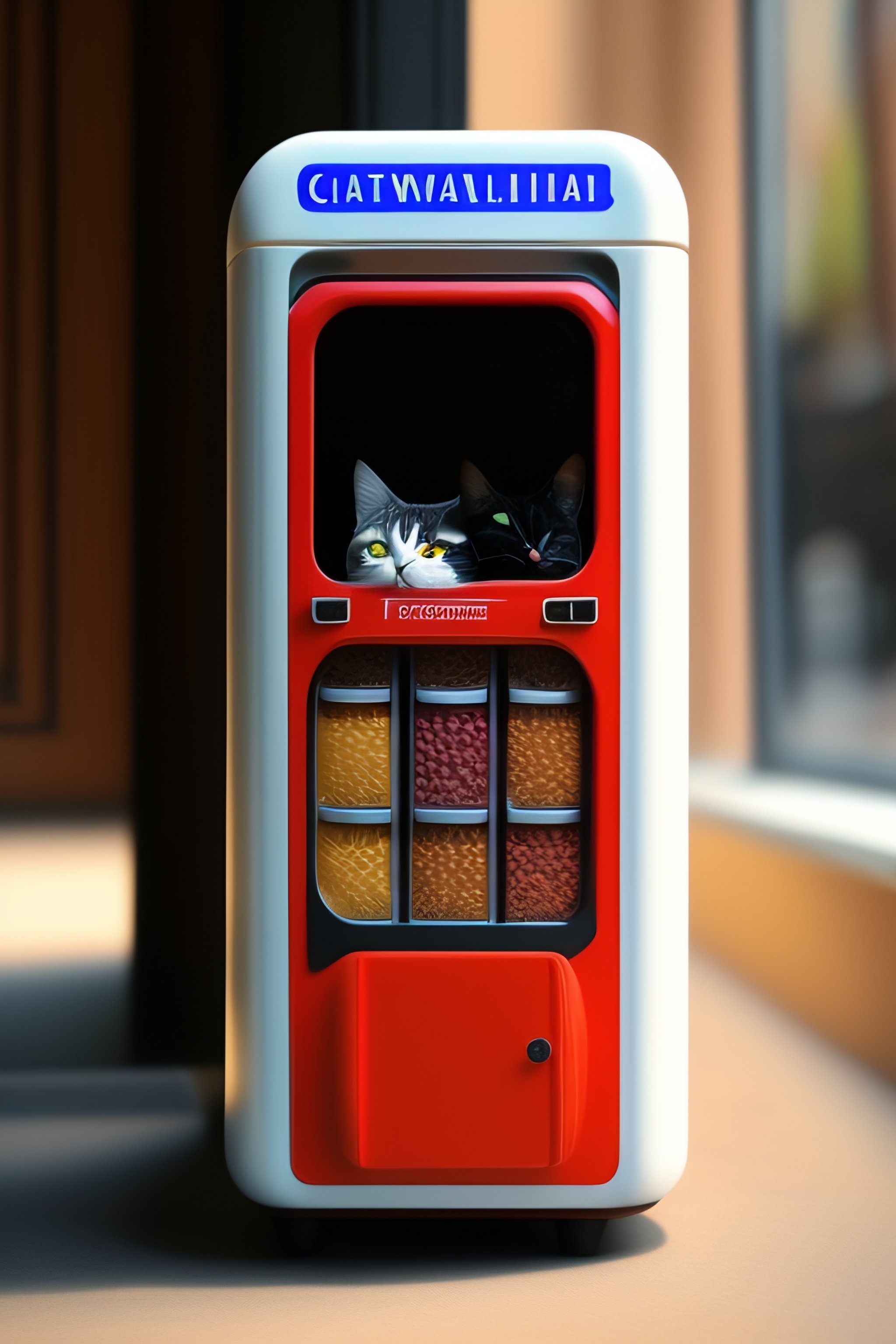 Lexica - Tiny vending machine used by cats