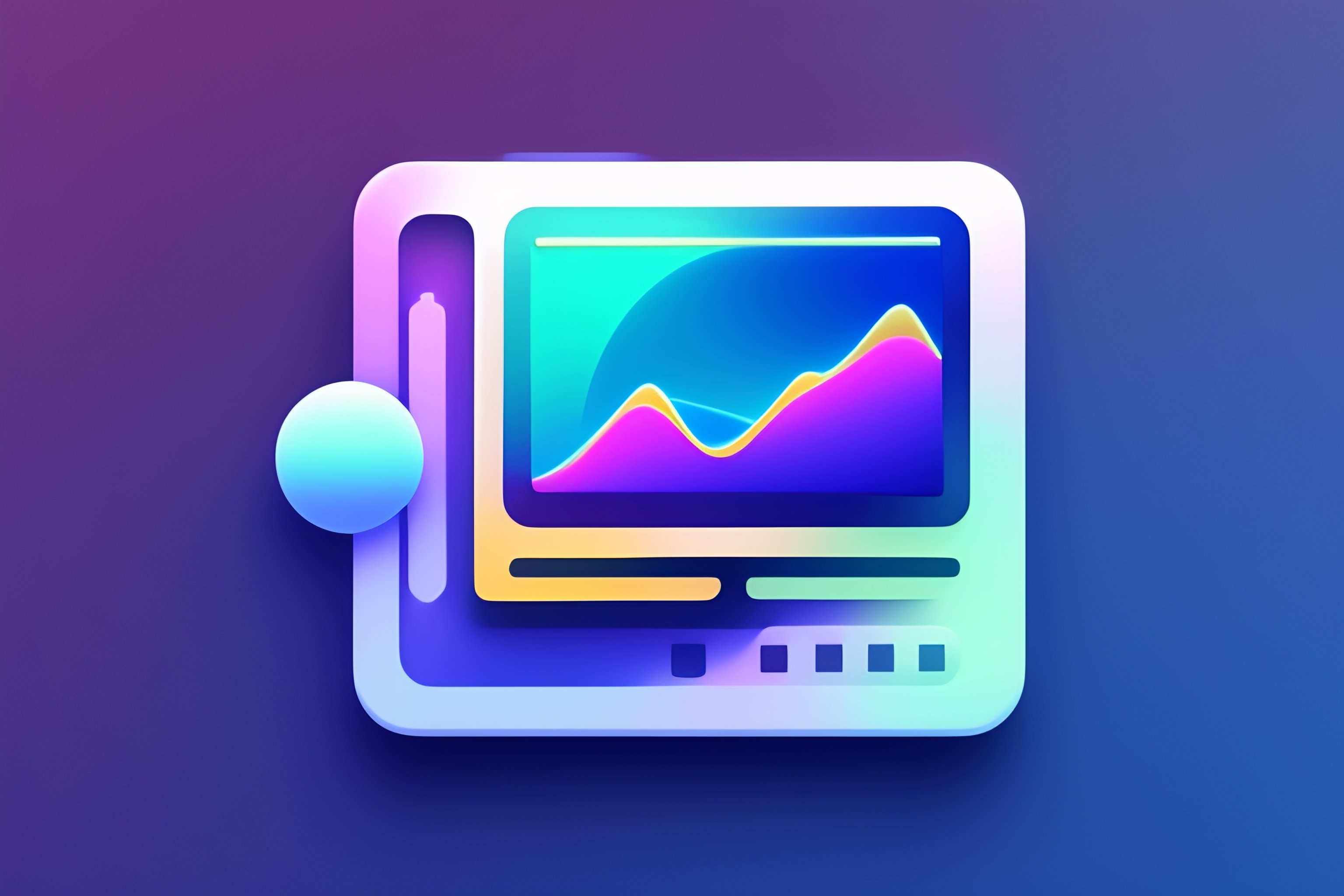 Lexica - Beautiful application icon for a AI app, ux/ui