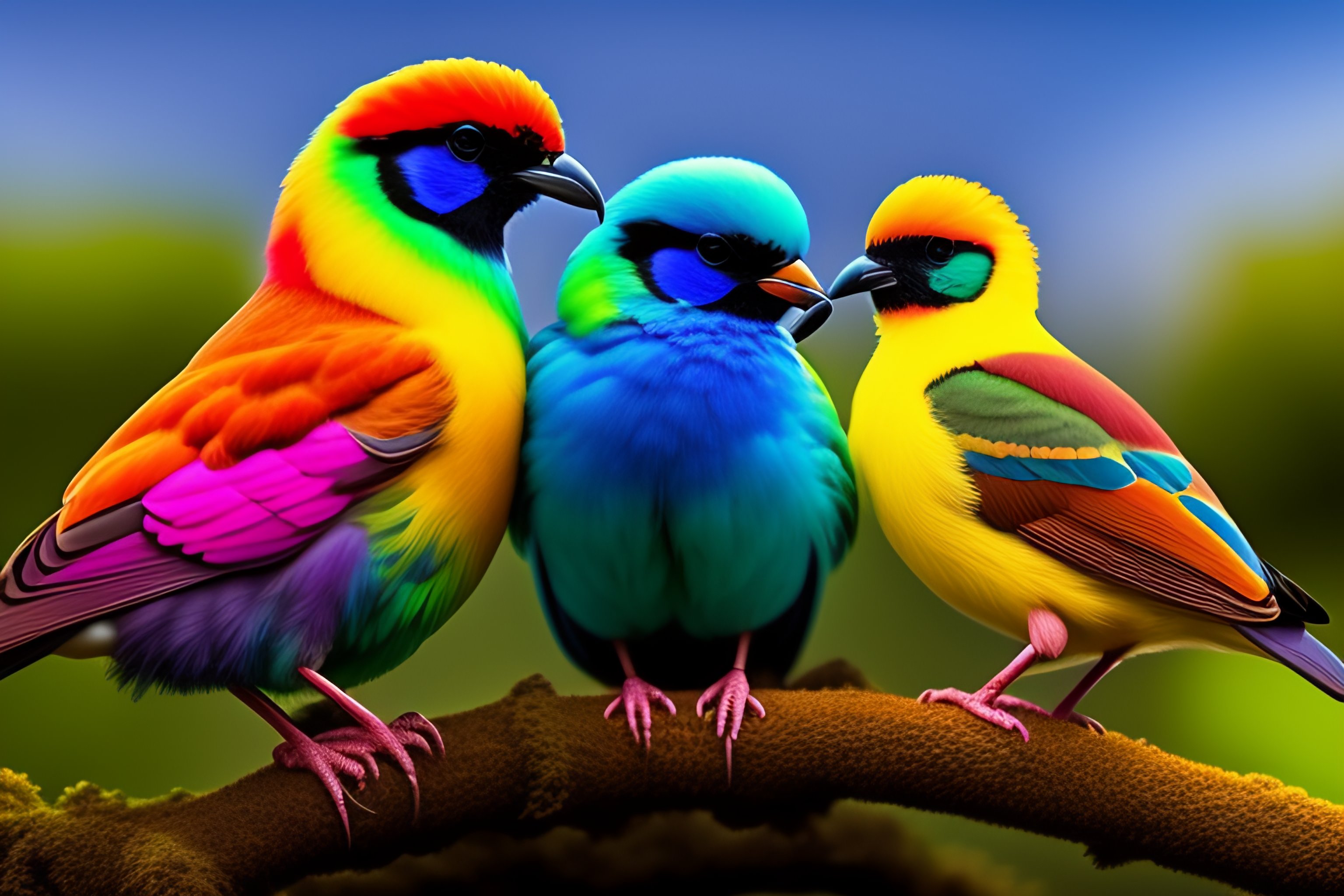 Lexica - Majestic colored medium sized birds