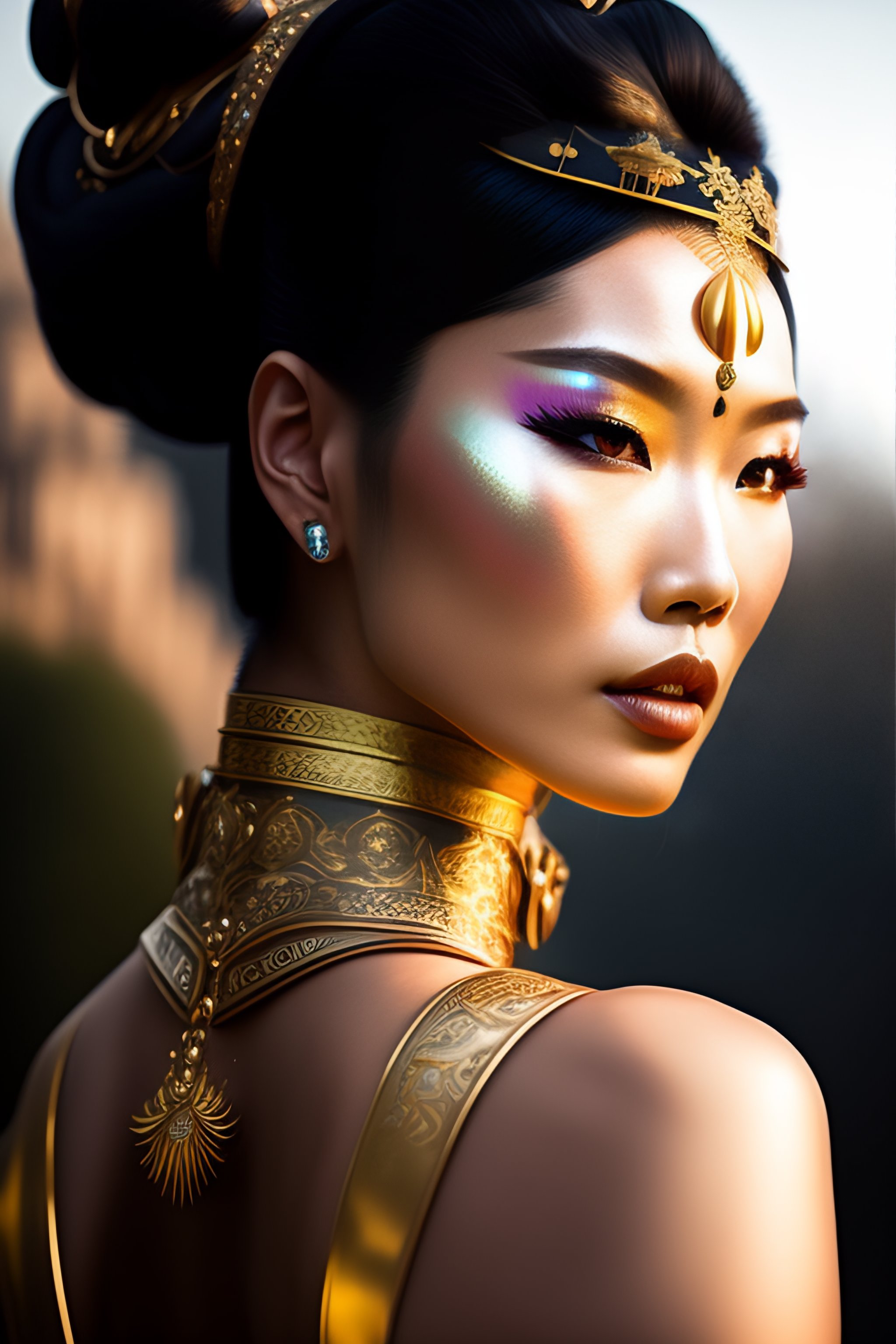 Lexica - Ultra-sharp photography of a beautiful ancient asian princess ...